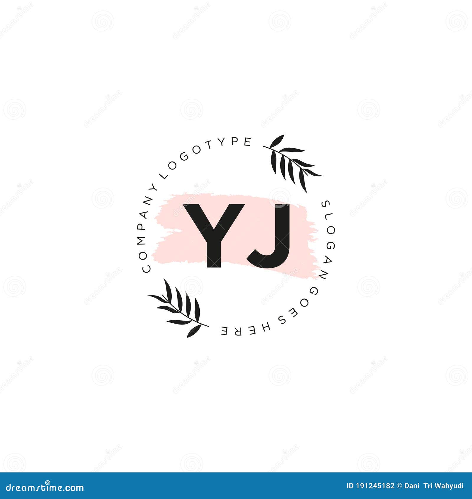 YJ Letter Logo Icon Design Template Elements Stock Vector ...