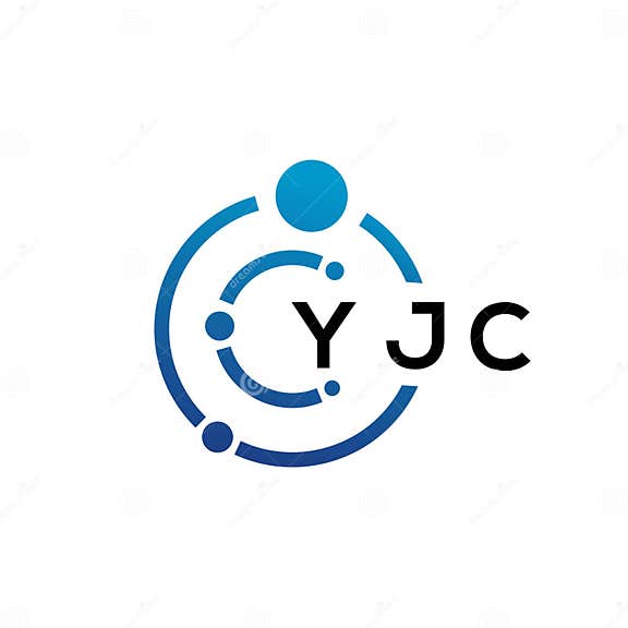 YJC Letter Technology Logo Design on White Background. YJC Creative ...