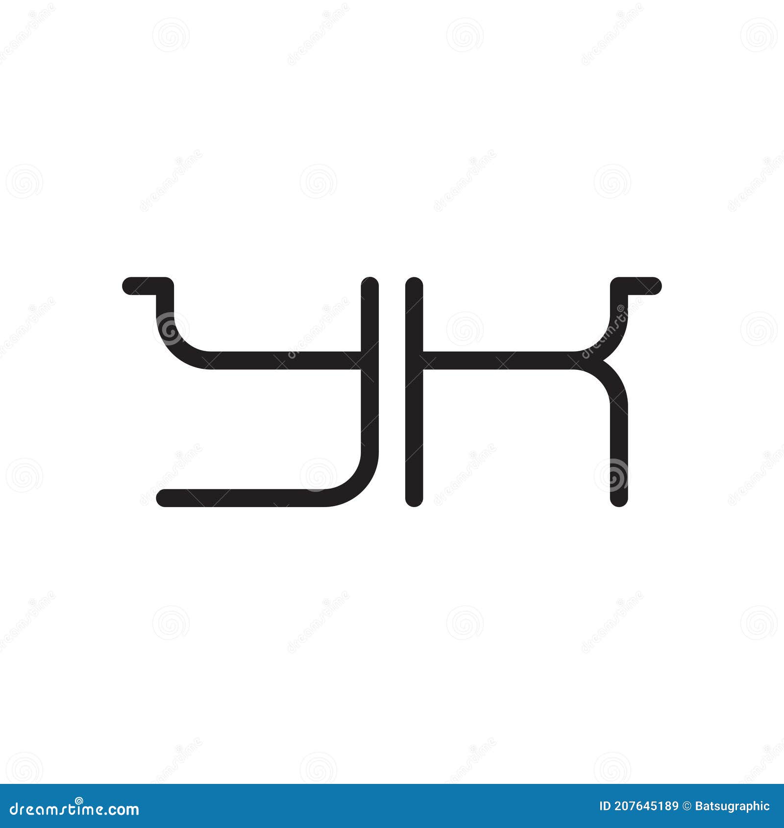 Yk Initial Letter Vector Logo Icon Stock Vector - Illustration of logo ...