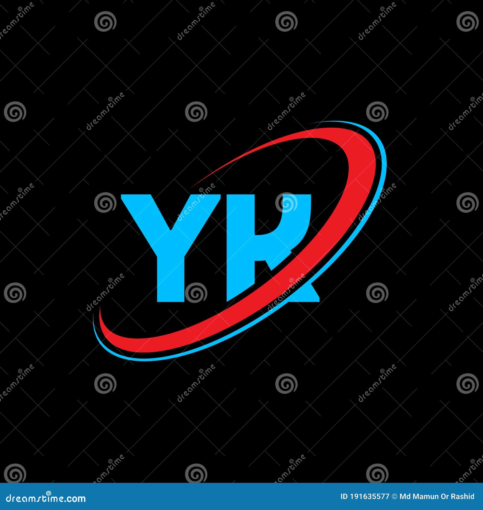 YK Y K Letter Logo Design. Initial Letter YK Linked Circle Uppercase ...