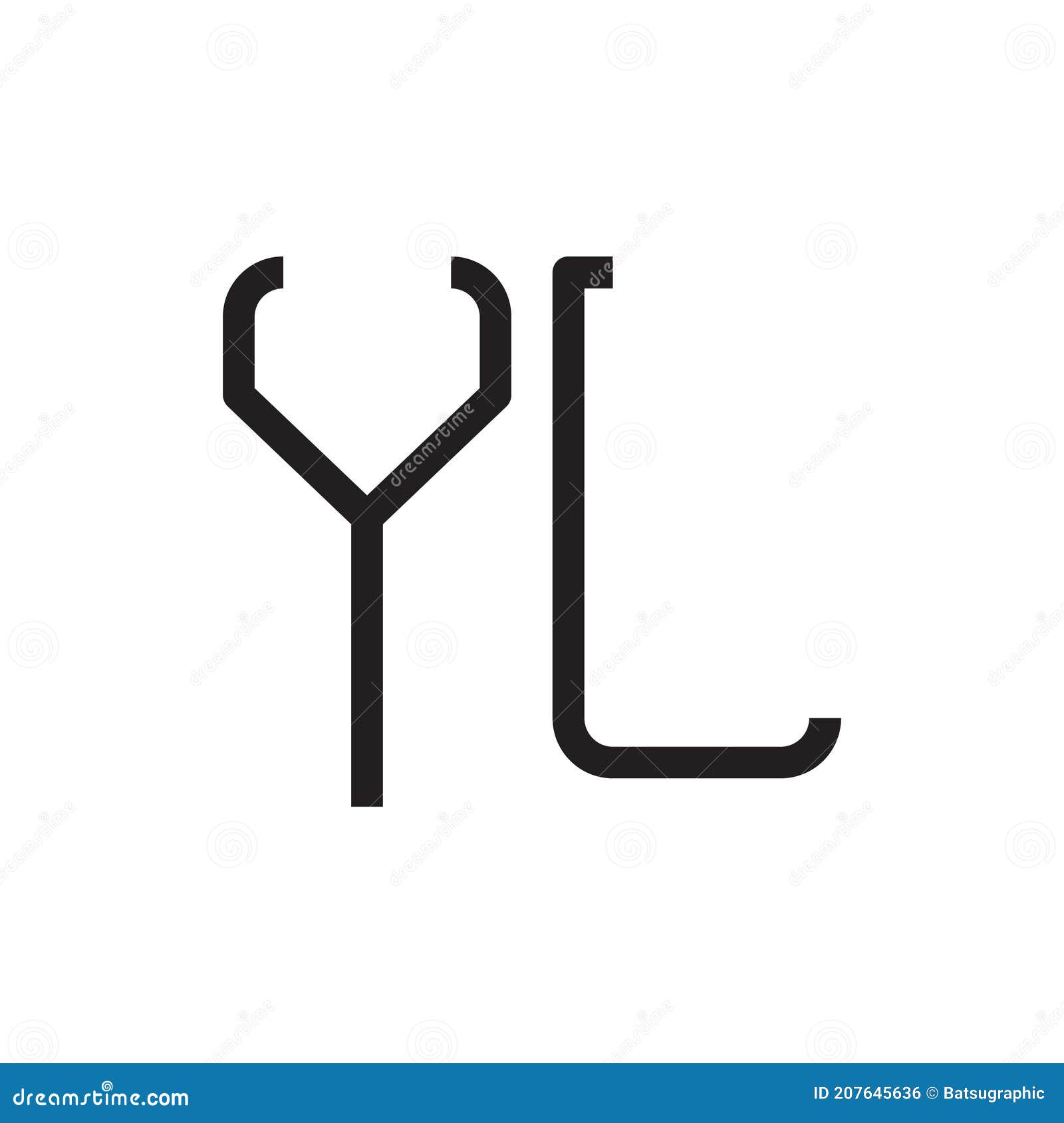 Yl Initial Letter Vector Logo Icon Stock Vector - Illustration of icon ...