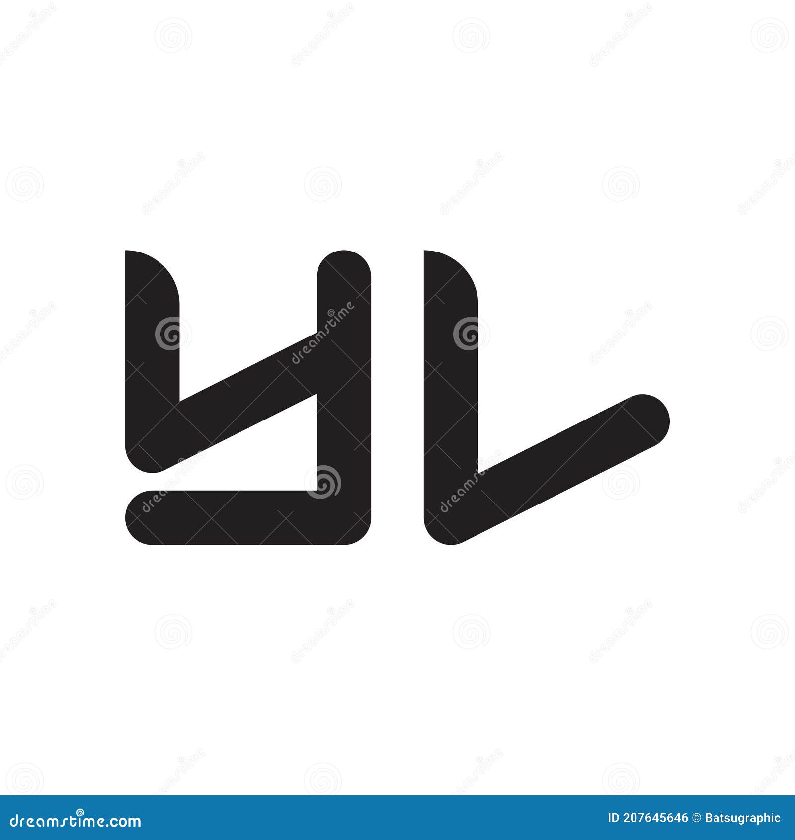 Yl Initial Letter Vector Logo Icon Stock Vector - Illustration of clean ...