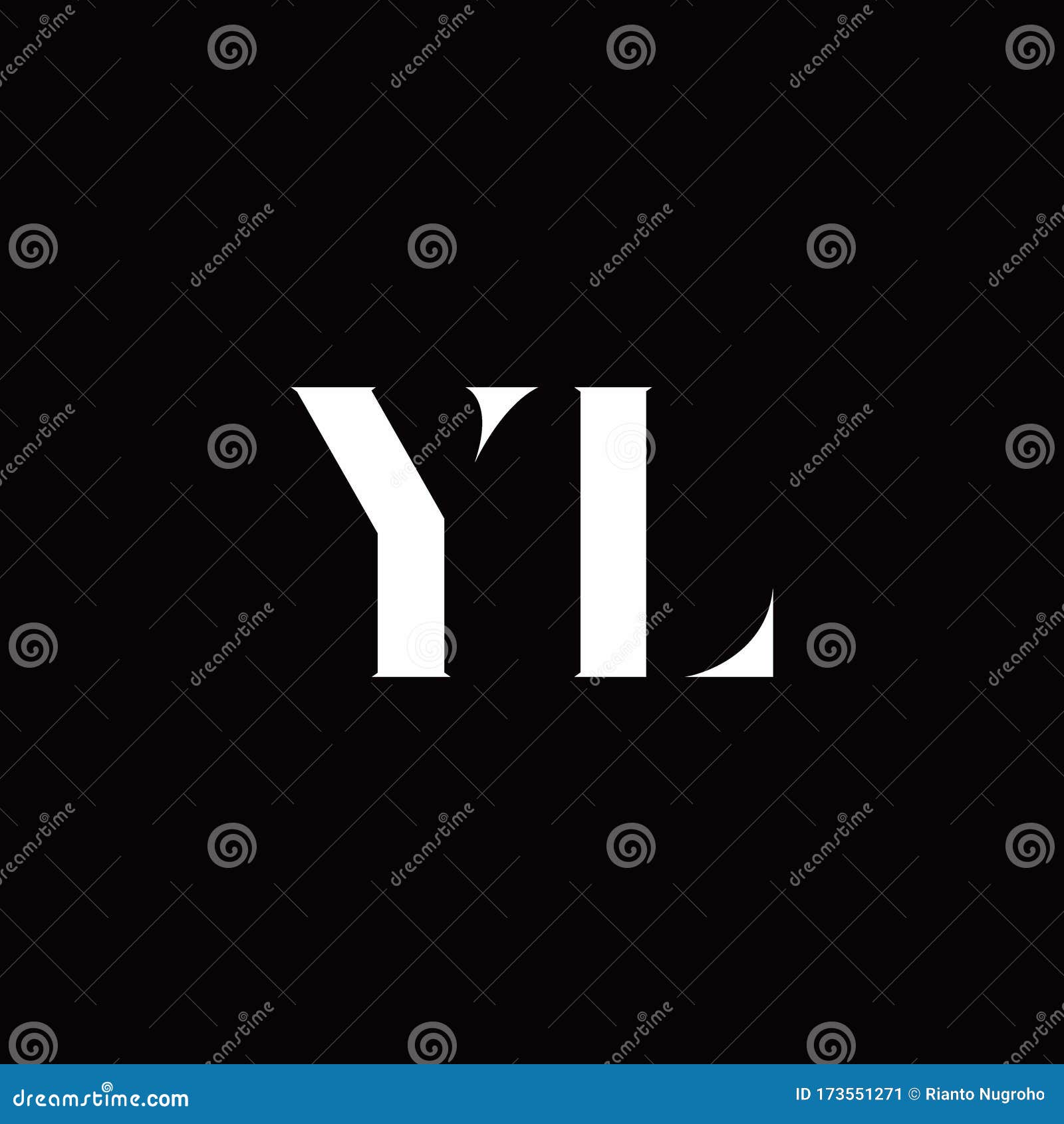 YL Logo Letter Initial Logo Designs Template Stock Vector ...