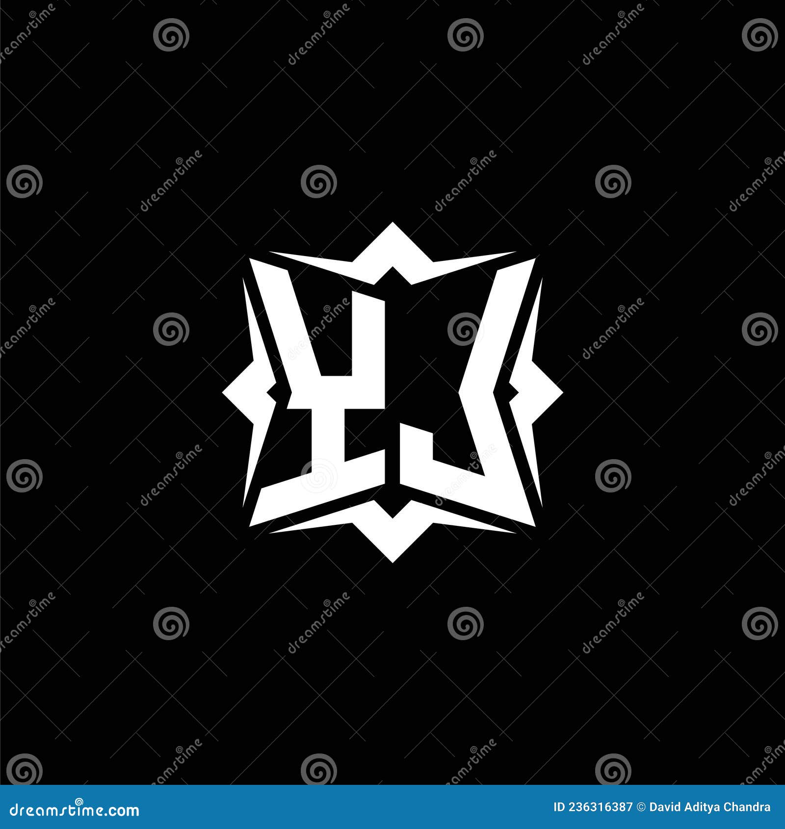 YL Logo Monogram Geometric Modern Design Stock Vector - Illustration of ...