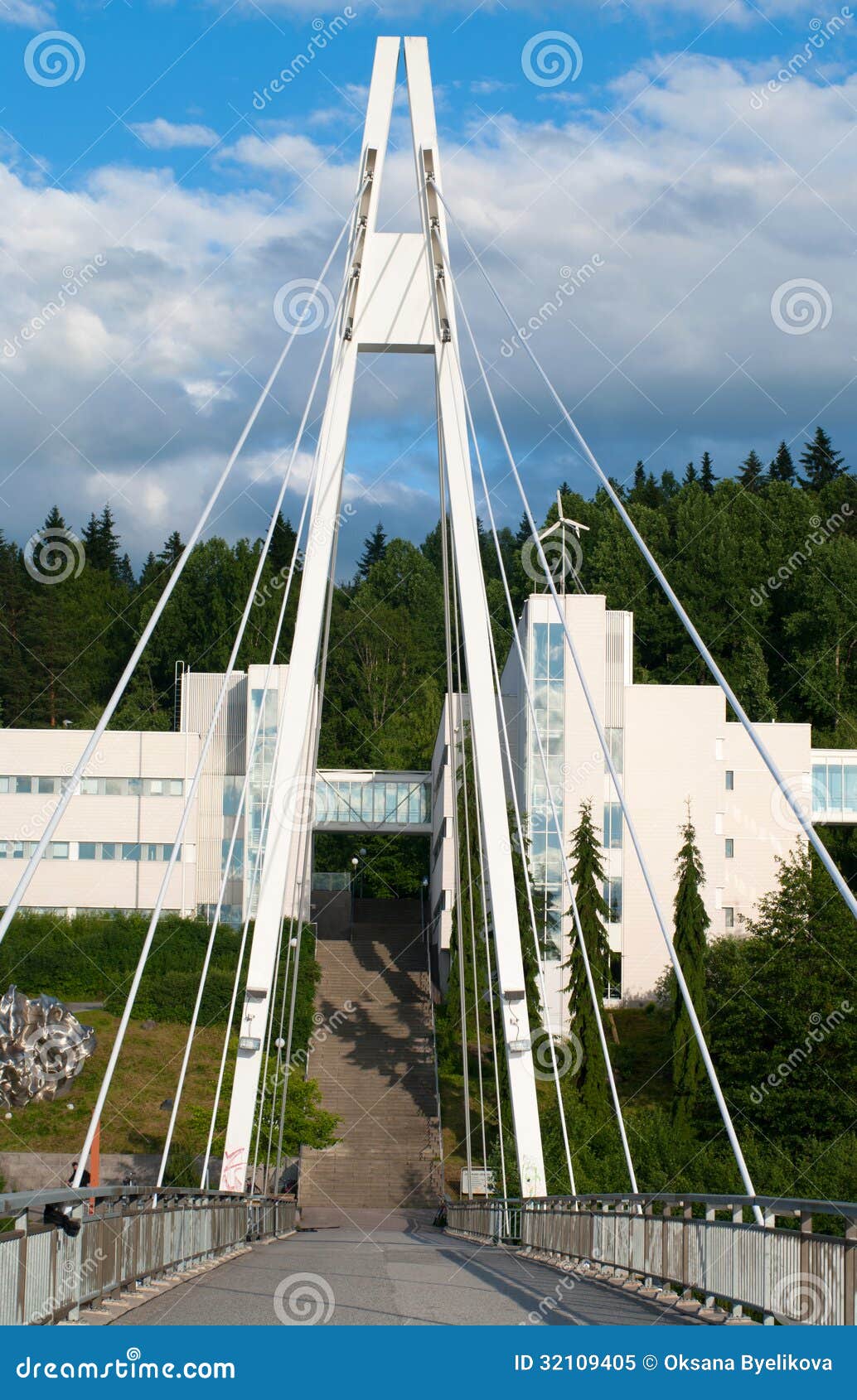 Ylisto Bridge in Jyvaskyla stock image. Image of town - 32109405