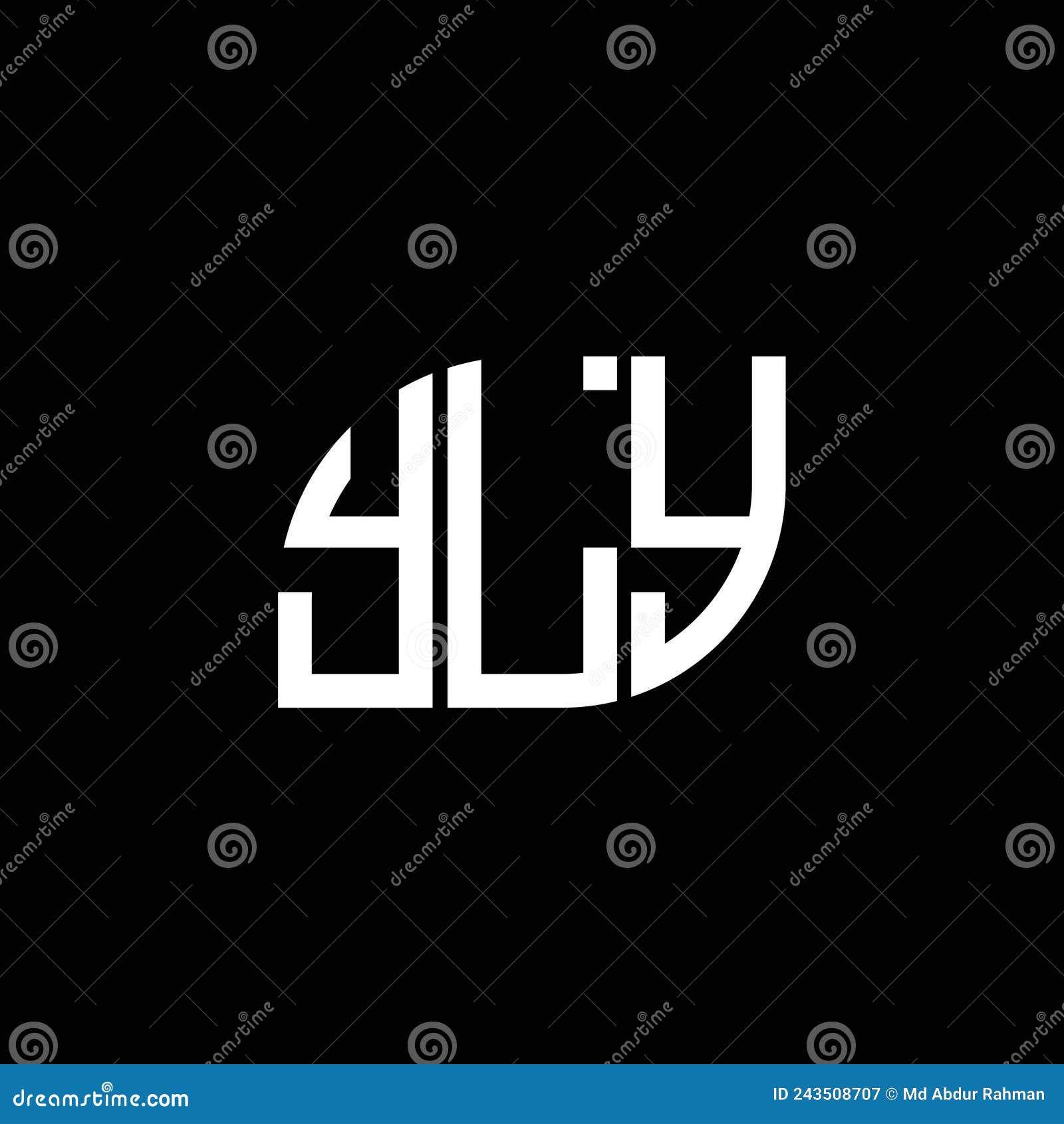 YLY Letter Logo Design on White Background. YLY Creative Initials ...