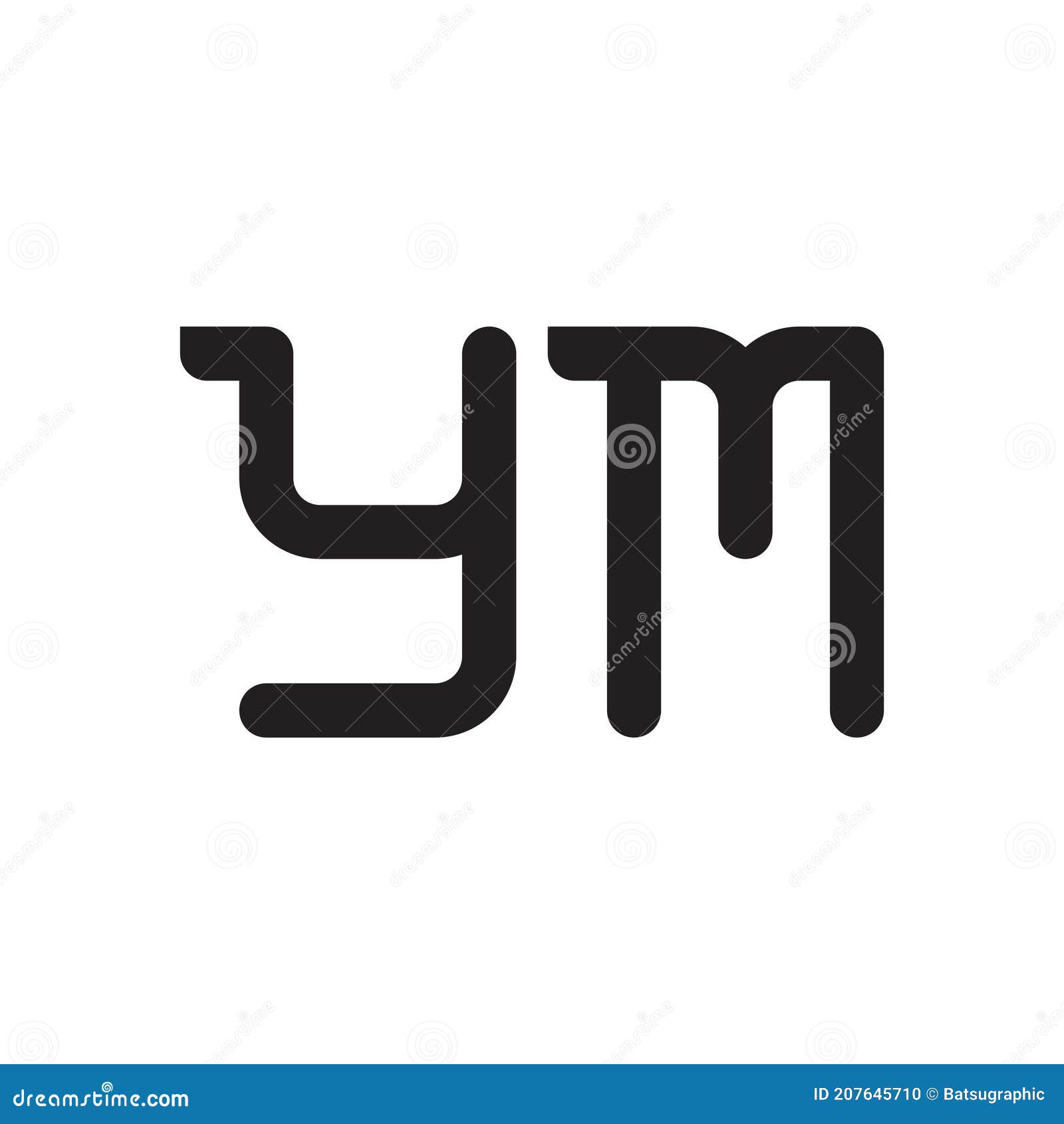 Ym Initial Letter Vector Logo Icon Stock Vector - Illustration of ...