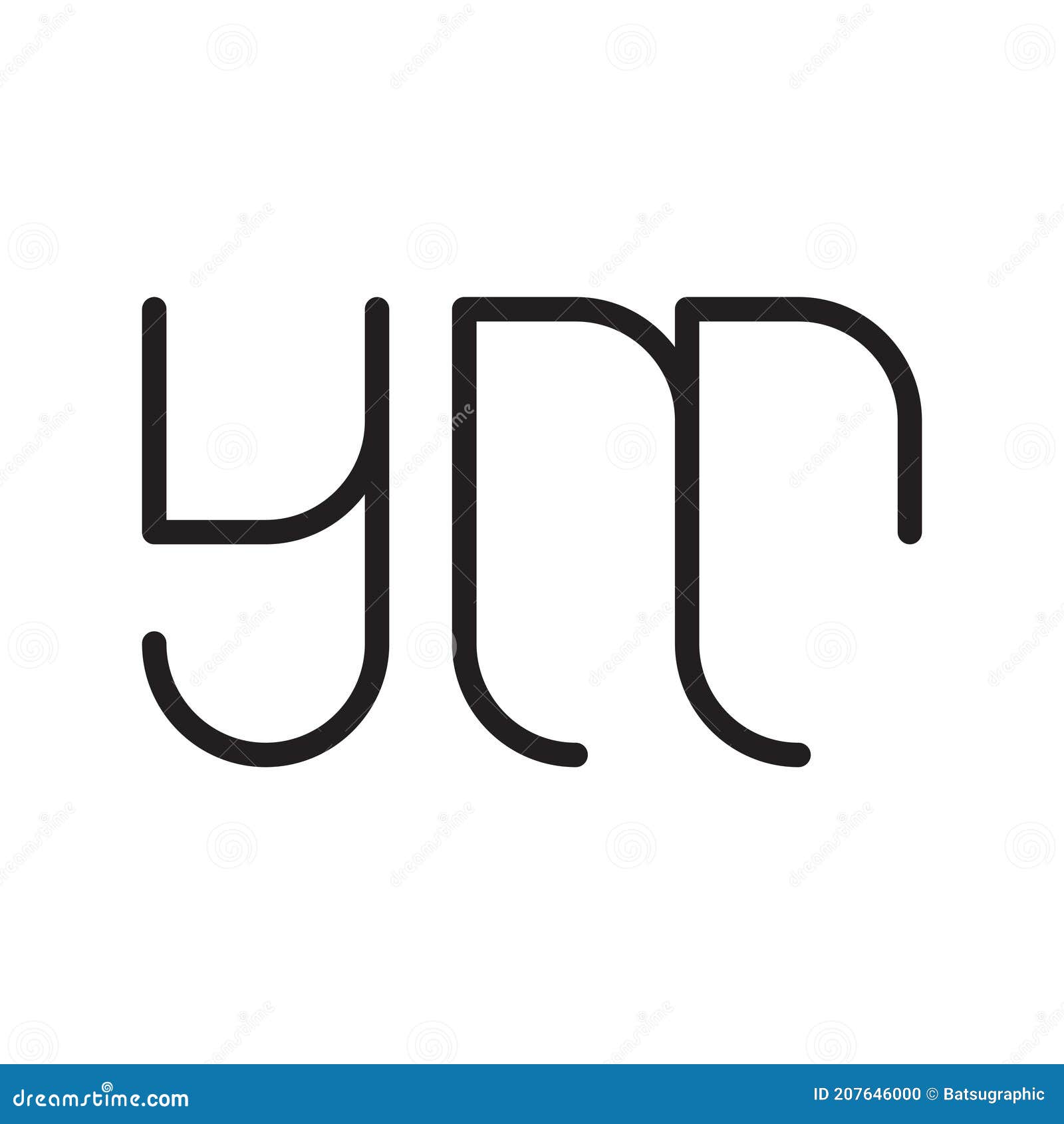 Ym Initial Letter Vector Logo Icon Stock Vector - Illustration of ...