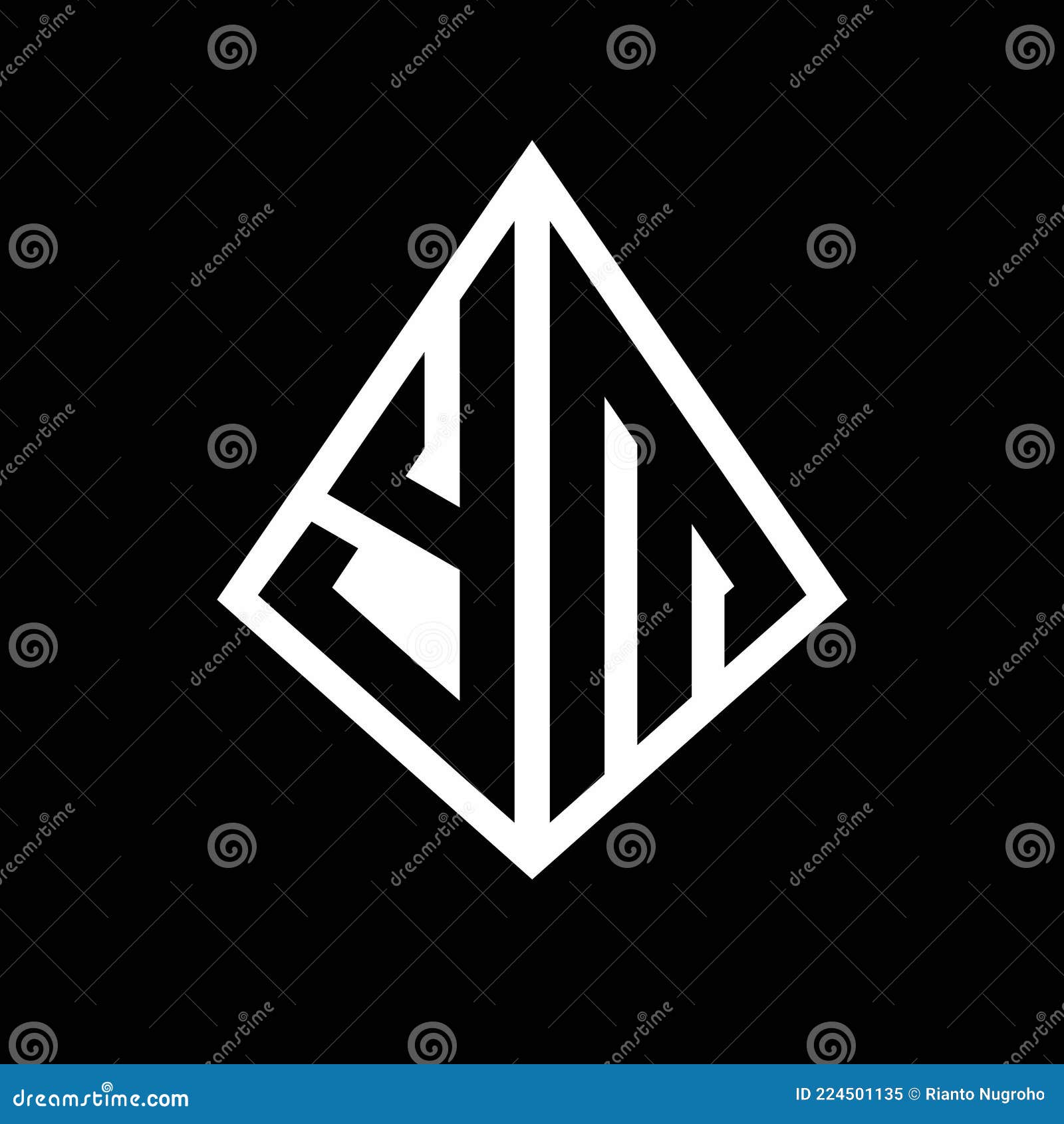 YM Logo Letters Monogram with Prisma Shape Design Template Stock Vector ...
