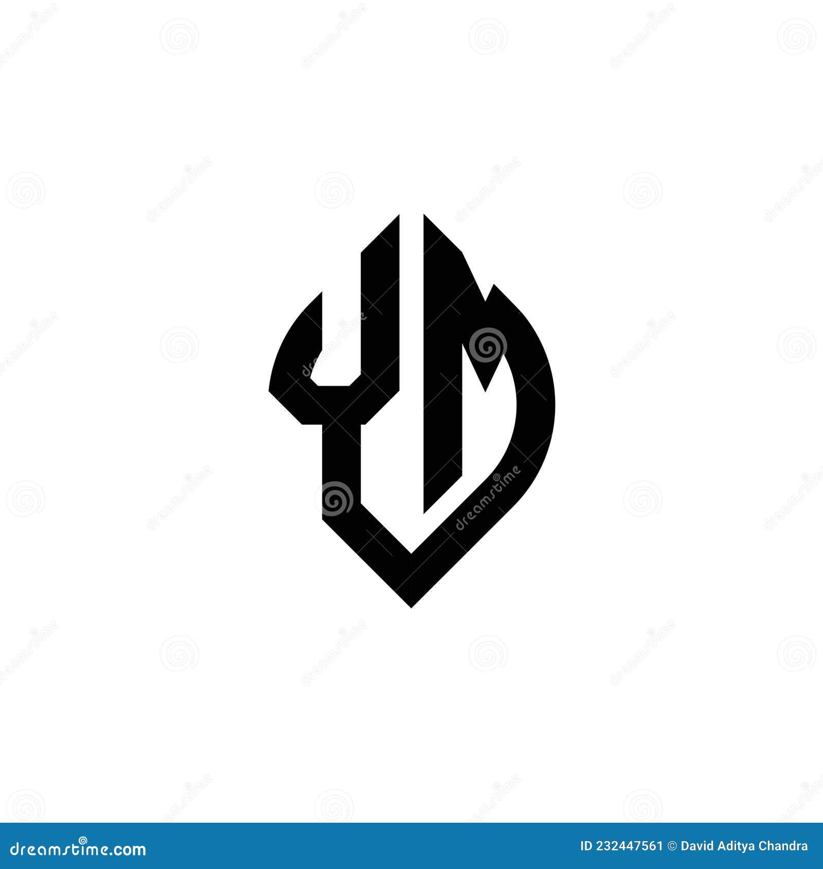 YM Logo Monogram Geometric Shape Style Stock Vector - Illustration of ...