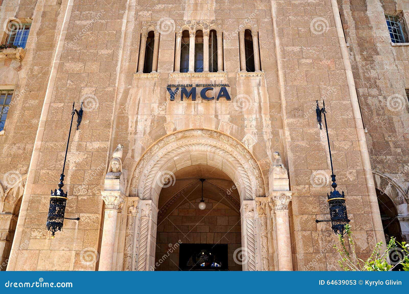 YMCA building in Jerusalem stock image. Image of ymca - 64639053