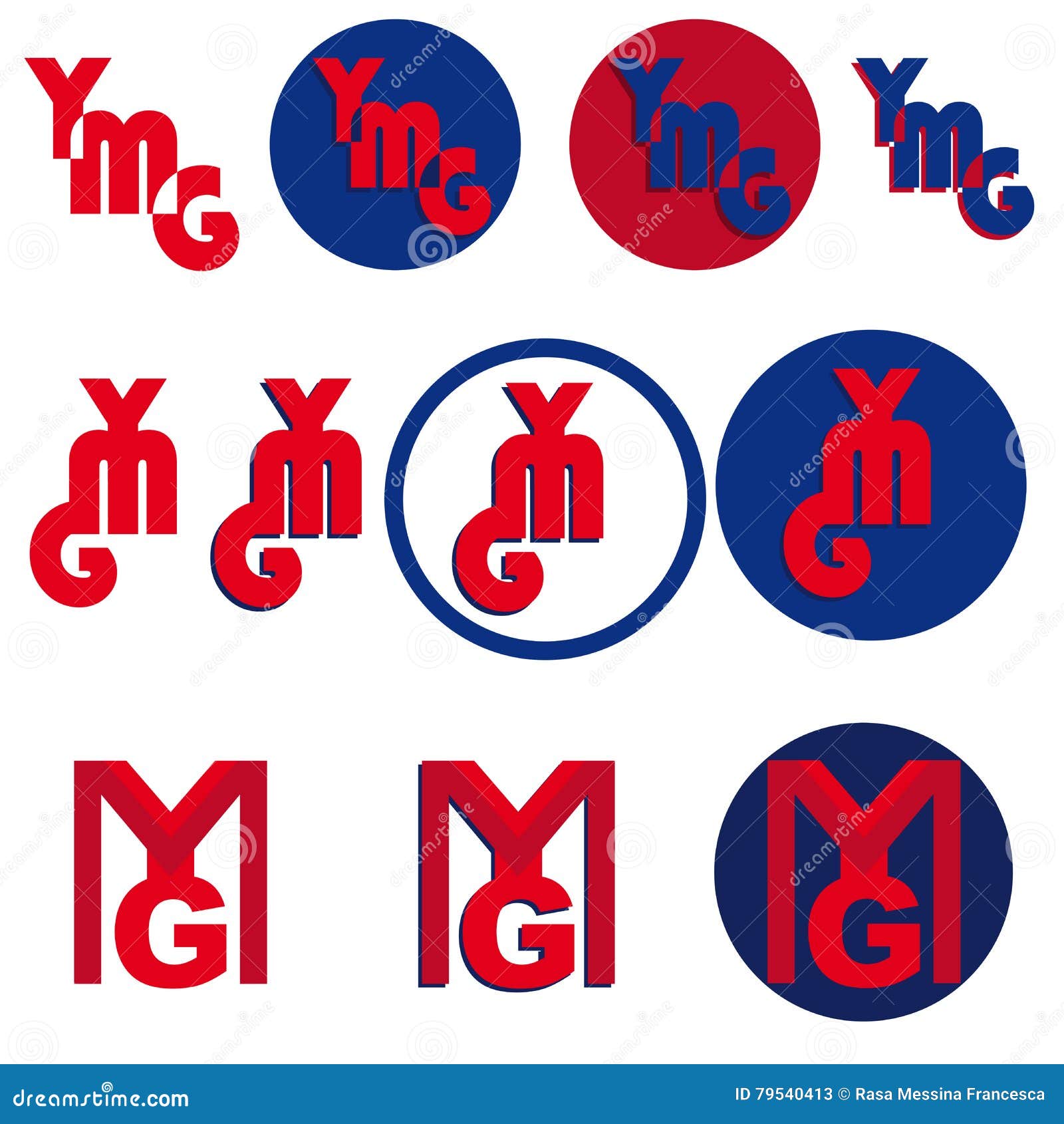 YMG letters logo stock vector. Illustration of letter - 79540413