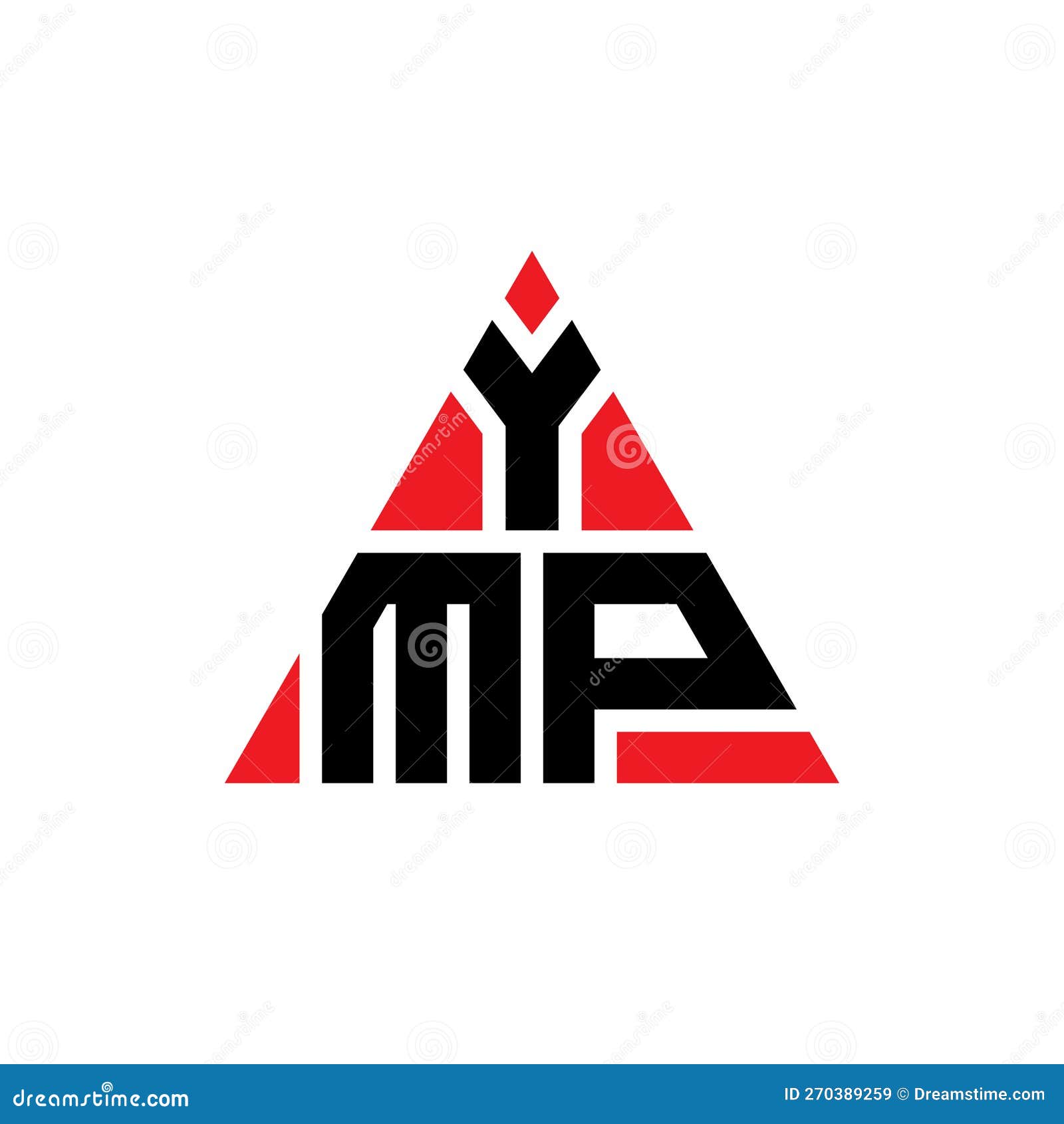 YMP Triangle Letter Logo Design with Triangle Shape. YMP Triangle Logo ...