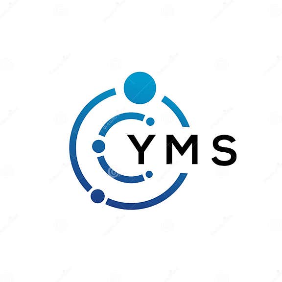 YMS Letter Technology Logo Design on White Background. YMS Creative ...