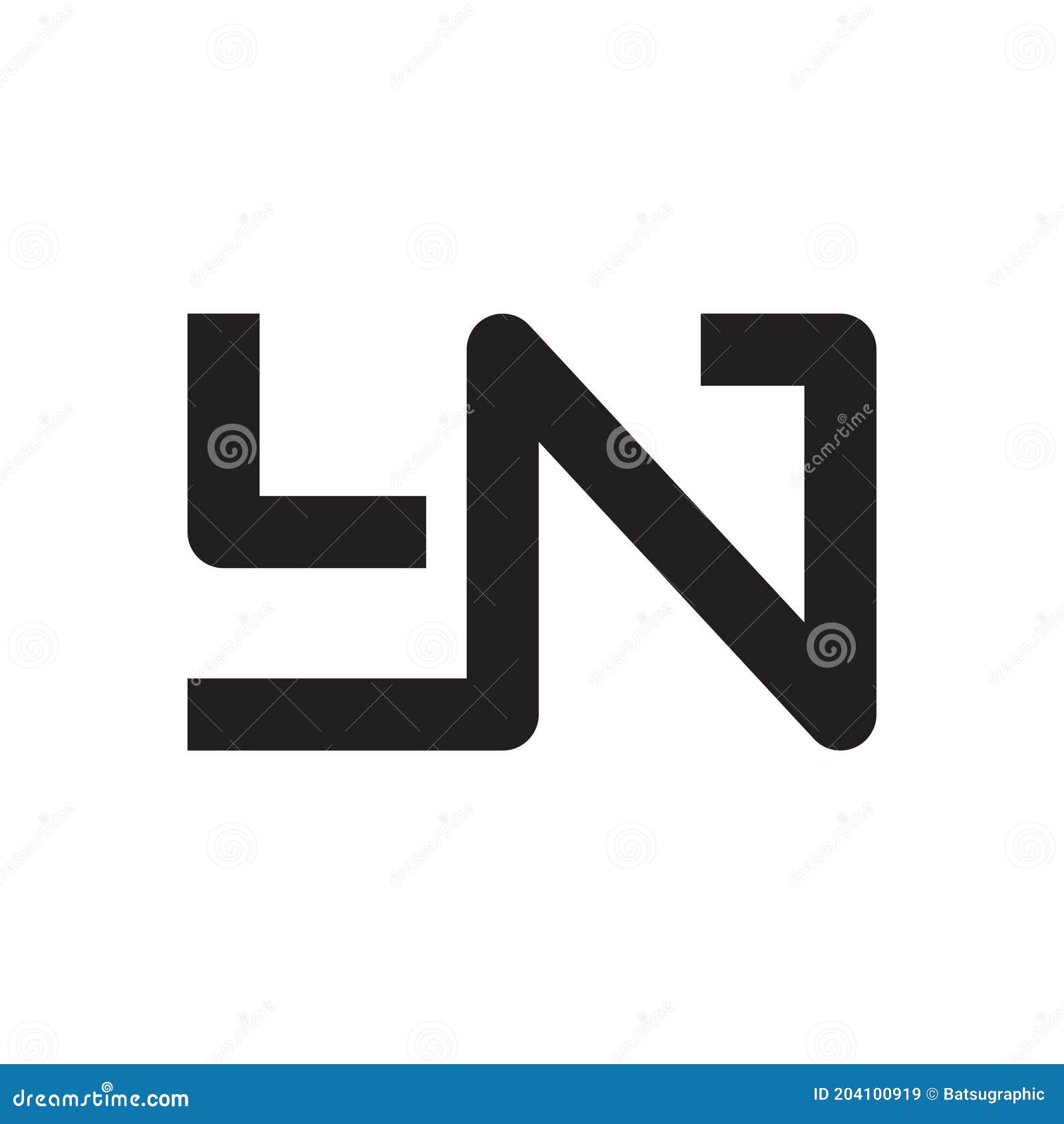 Yn Initial Letter Vector Logo Icon Stock Vector - Illustration of ...