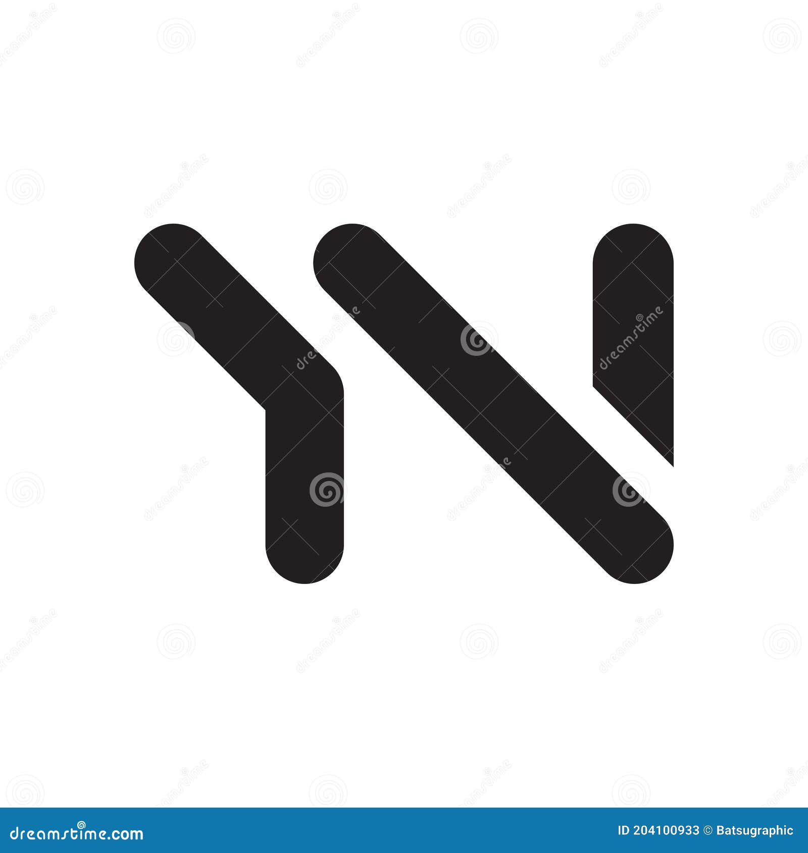Yn Initial Letter Vector Logo Icon Stock Vector - Illustration of ...