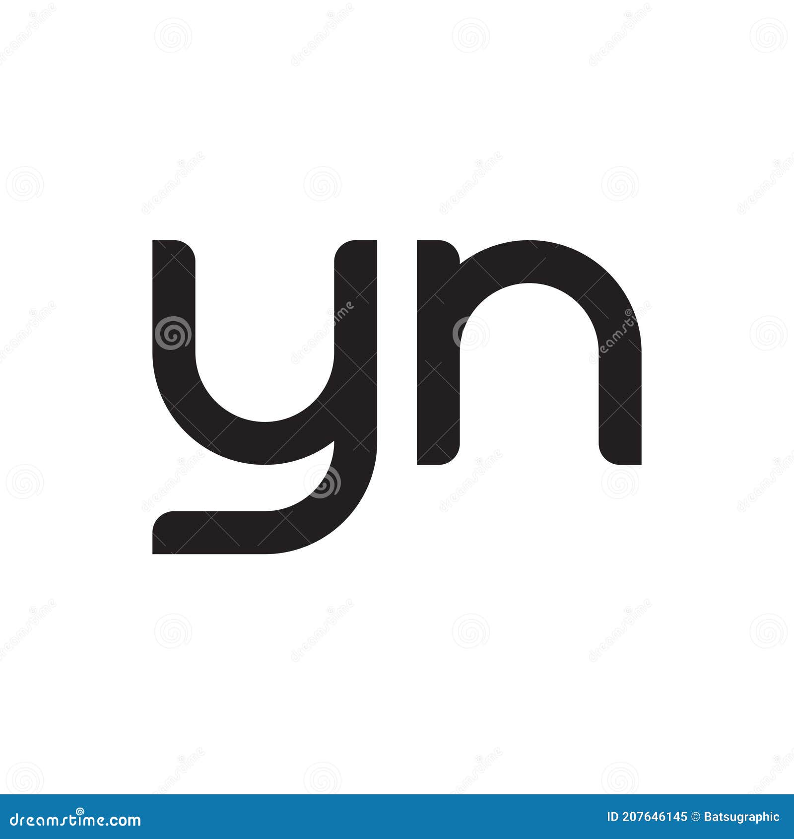 Yn Initial Letter Vector Logo Icon Stock Vector - Illustration of icon ...