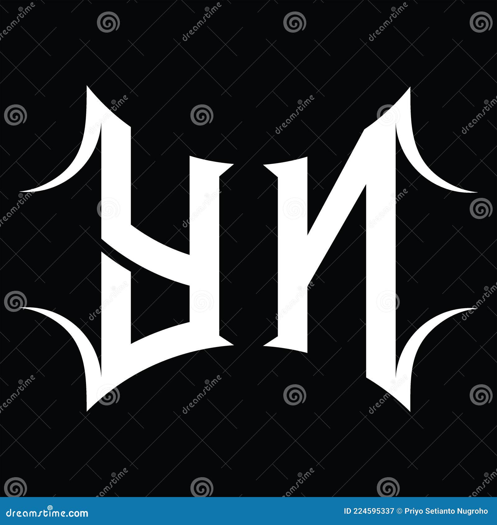 YN Logo Monogram with Abstract Shape Design Template Stock Illustration ... YN Logo Monogram with Abstract Shape Design Template Stock Illustration ...