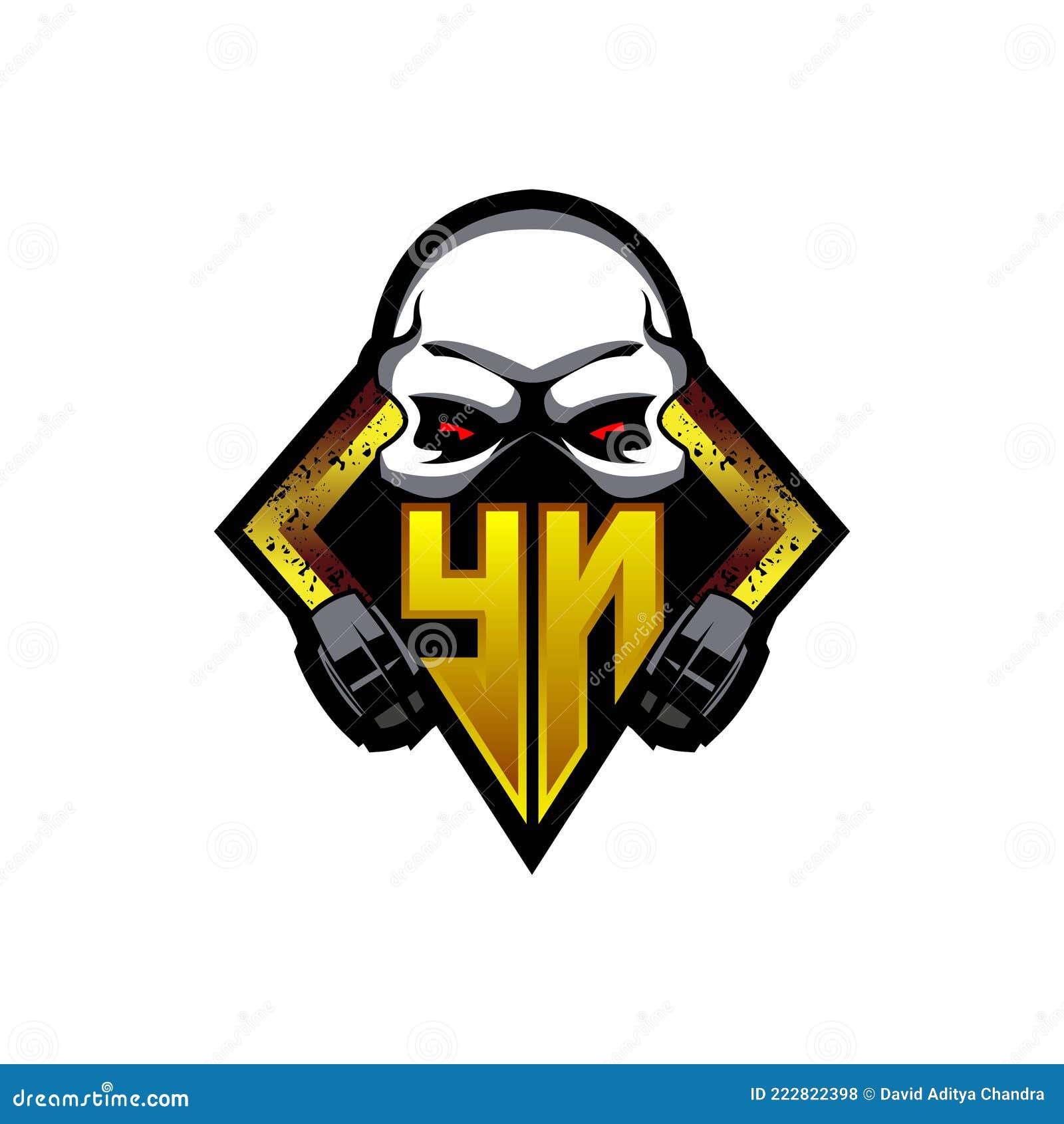 YN Logo Monogram with Skull Shape Designs Template Stock Vector ... YN Logo Monogram with Skull Shape Designs Template Stock Vector ...