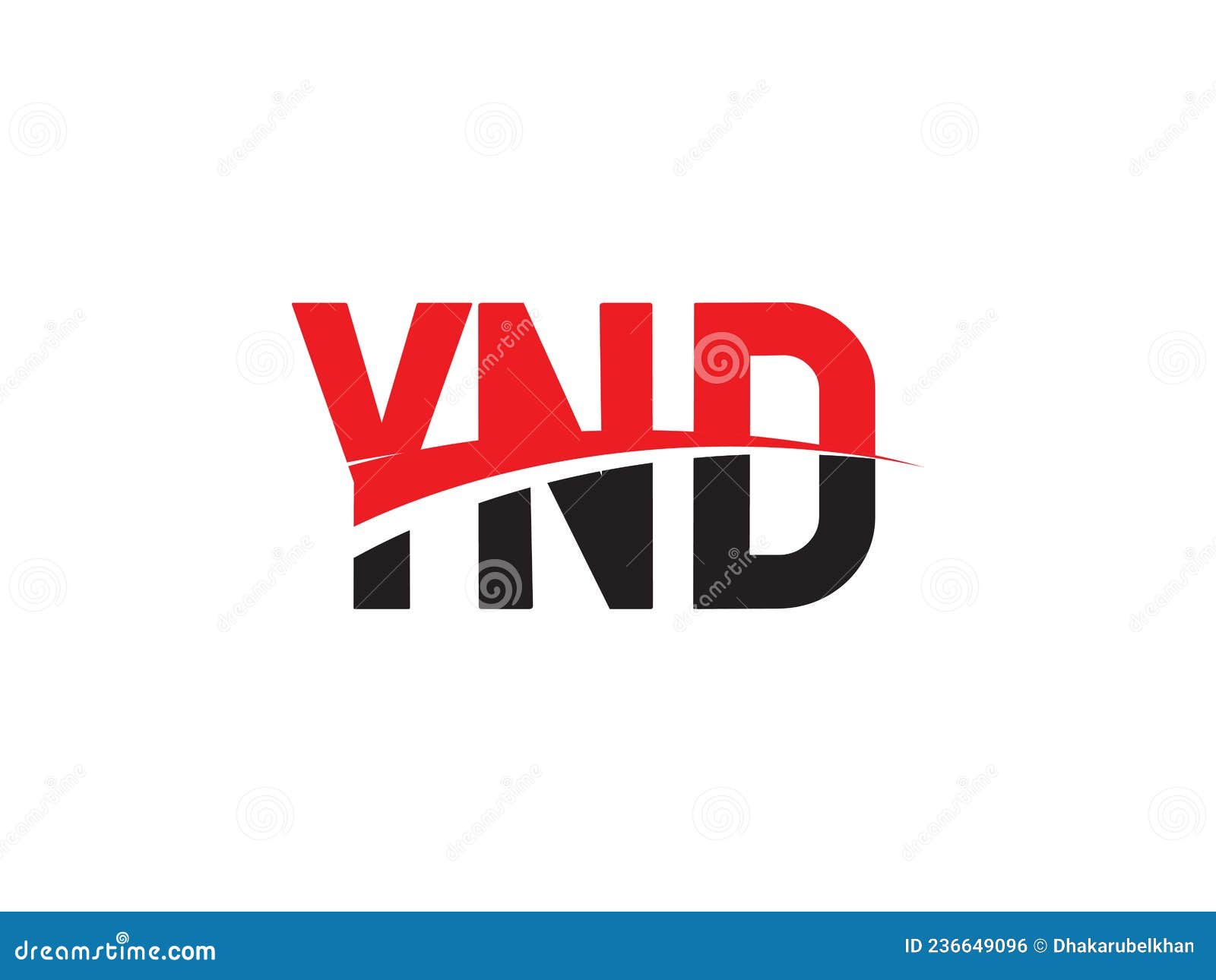 YND Letter Initial Logo Design Vector Illustration Stock Vector ...