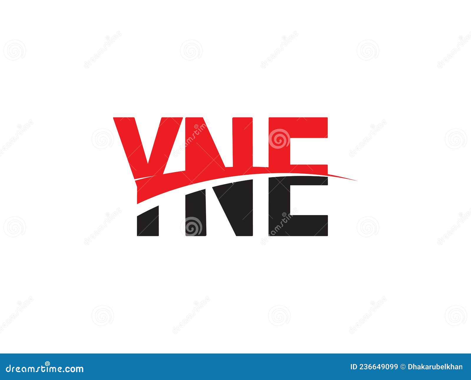 YNE Letter Initial Logo Design Vector Illustration Stock Vector ...
