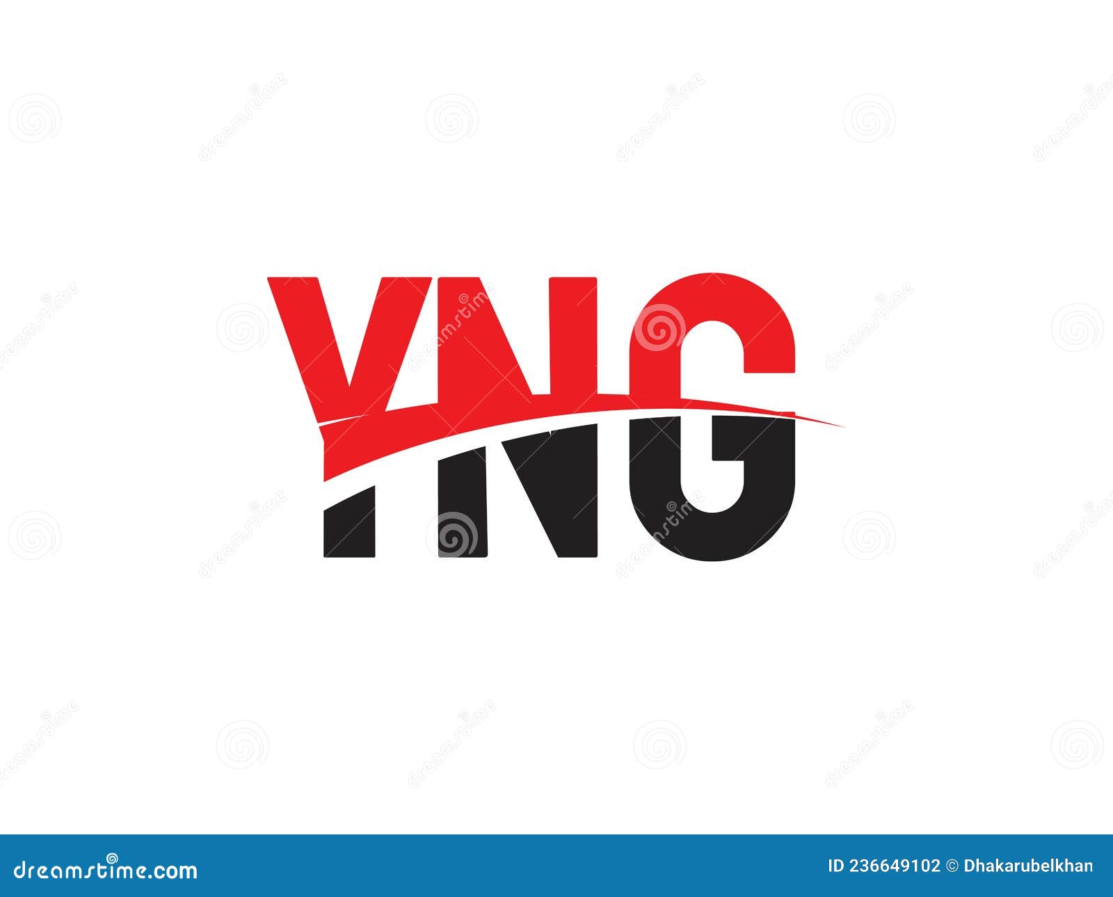 YNG Letter Initial Logo Design Vector Illustration Stock Vector ...