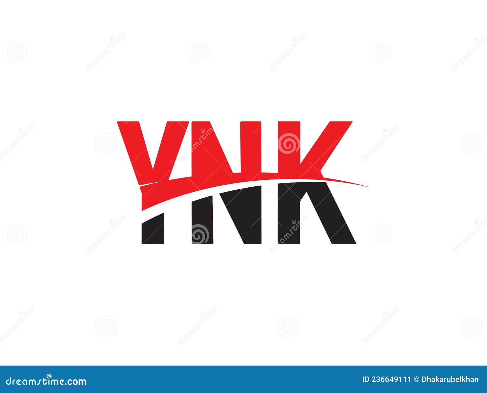 YNK Letter Initial Logo Design Vector Illustration Stock Vector ...