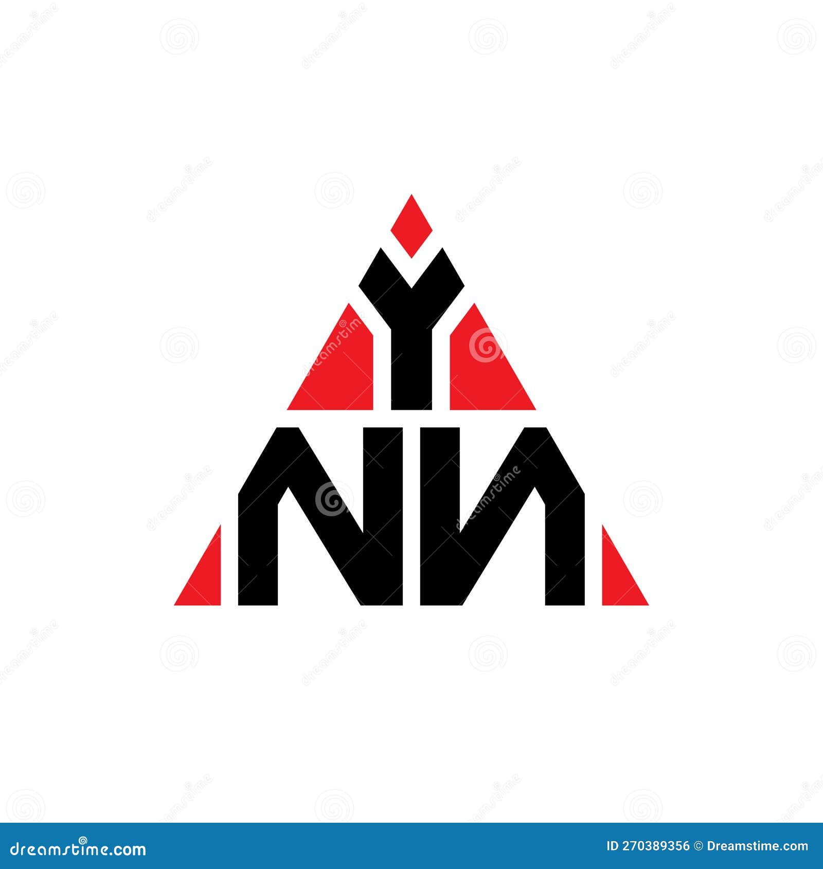 YNN Triangle Letter Logo Design with Triangle Shape. YNN Triangle Logo ...