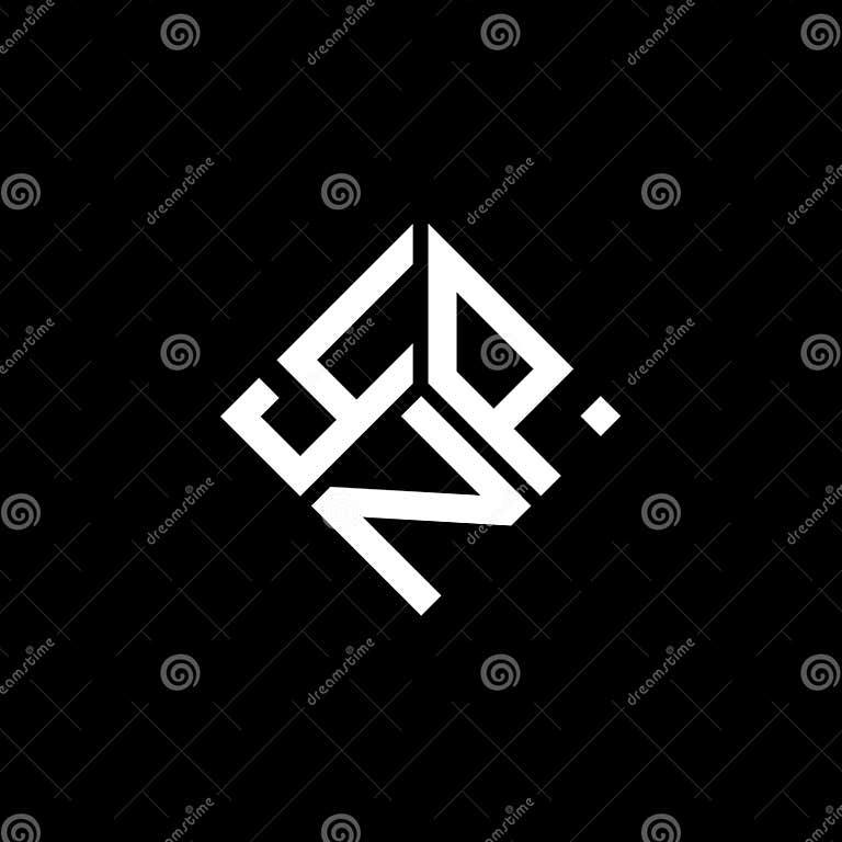 YNP Letter Logo Design on Black Background. YNP Creative Initials ...