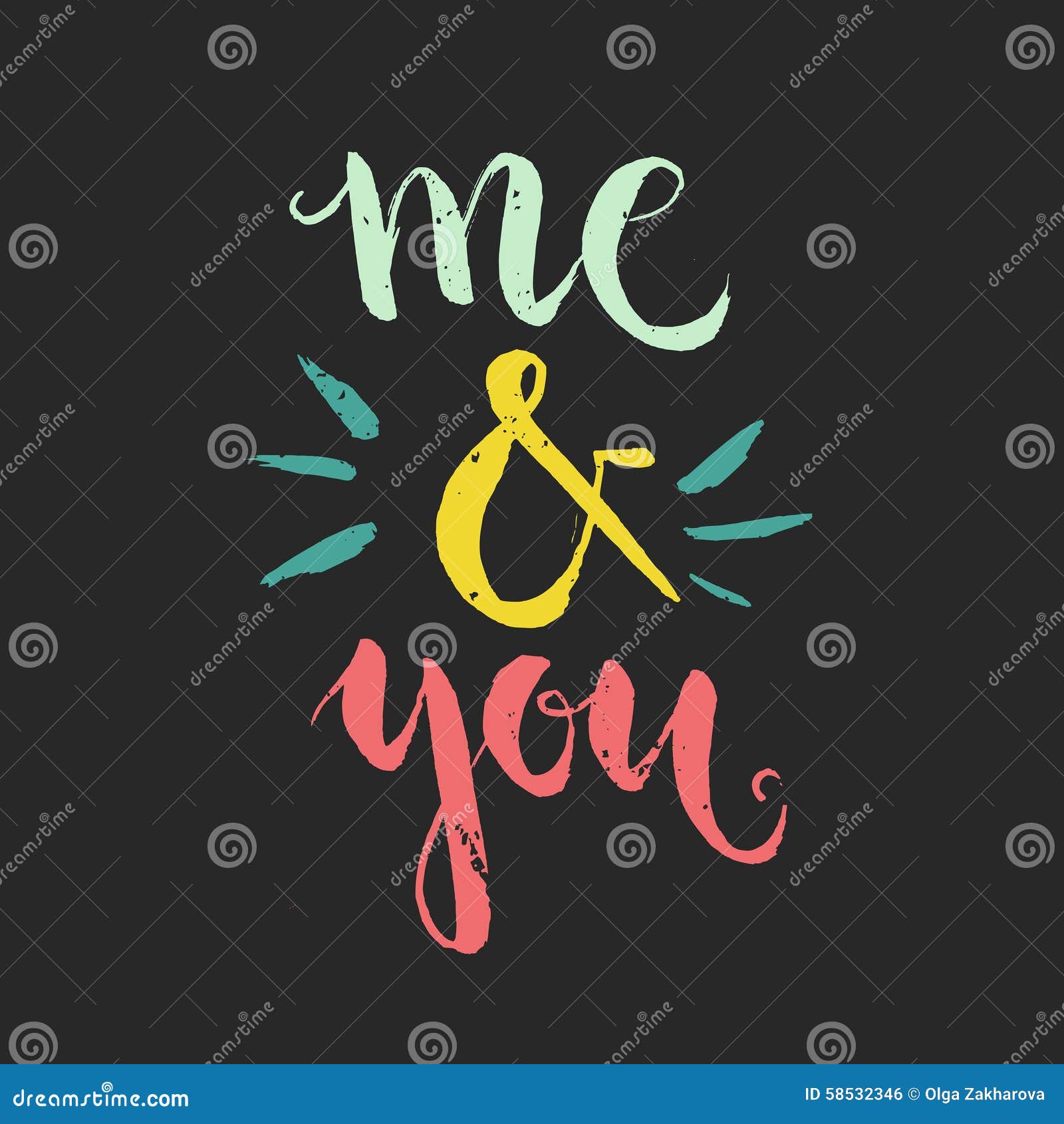 Yo y usted ilustración del vector. Ilustración de modelo - 58532346