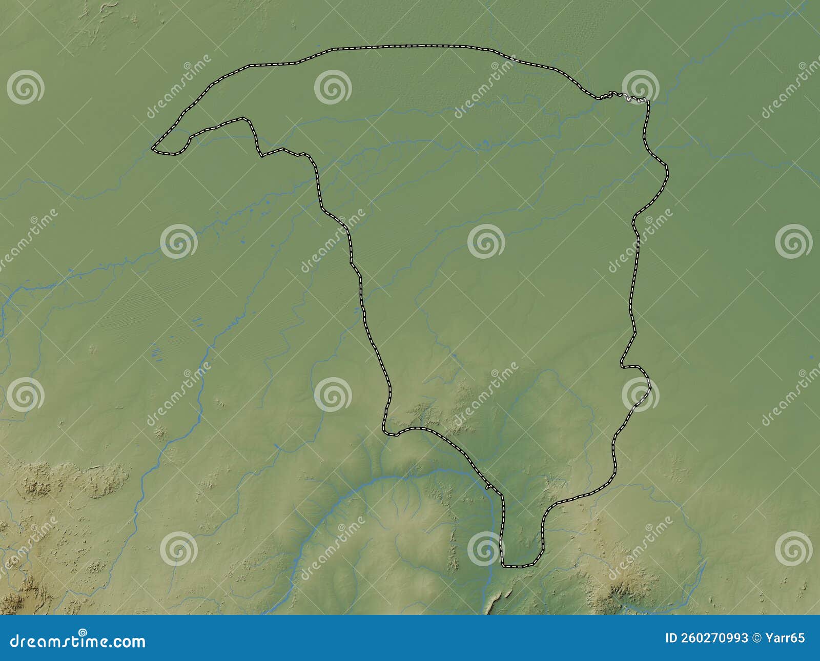 Yobe, Nigeria. Physical. No Legend Stock Illustration - Illustration of ...
