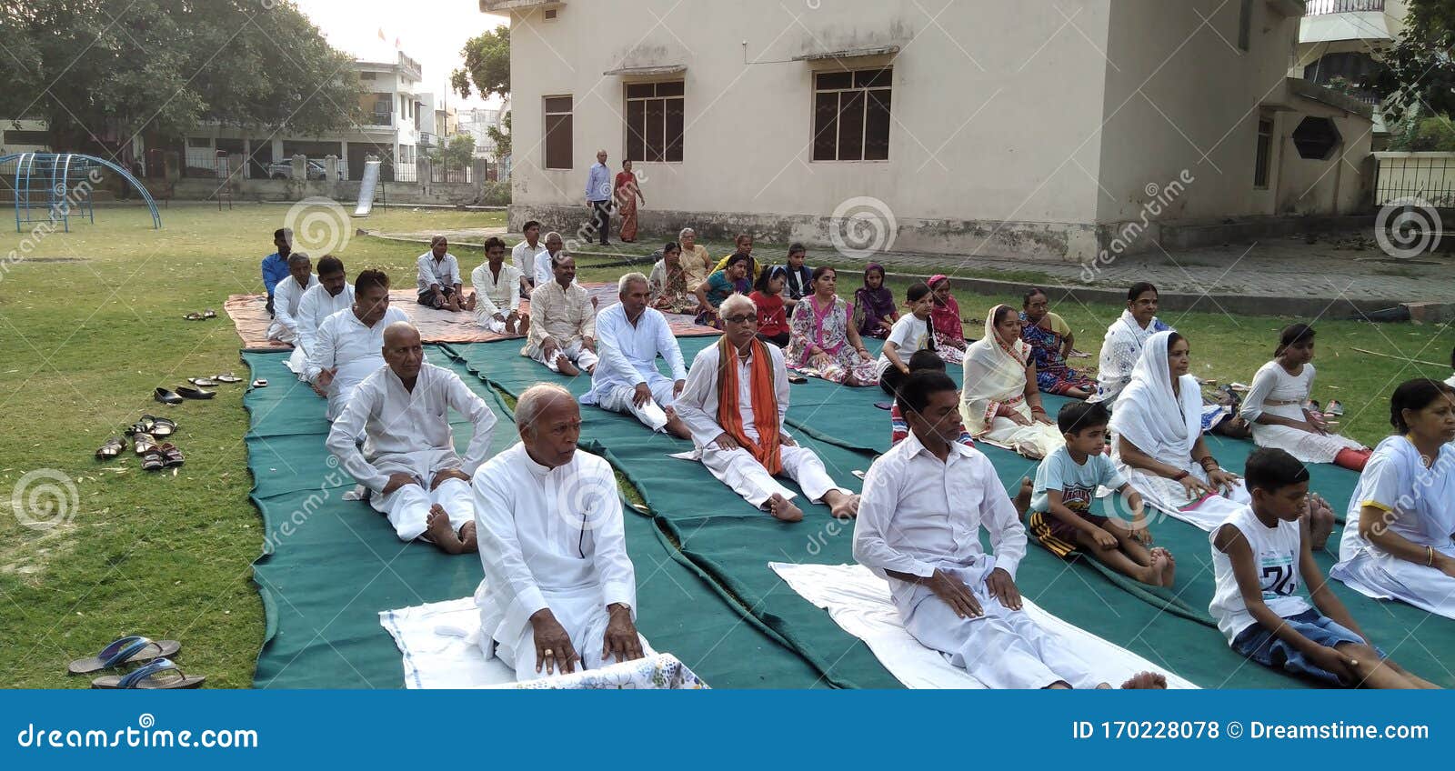 Yog Divas in Complete Exercise in All People Editorial Stock Photo ...