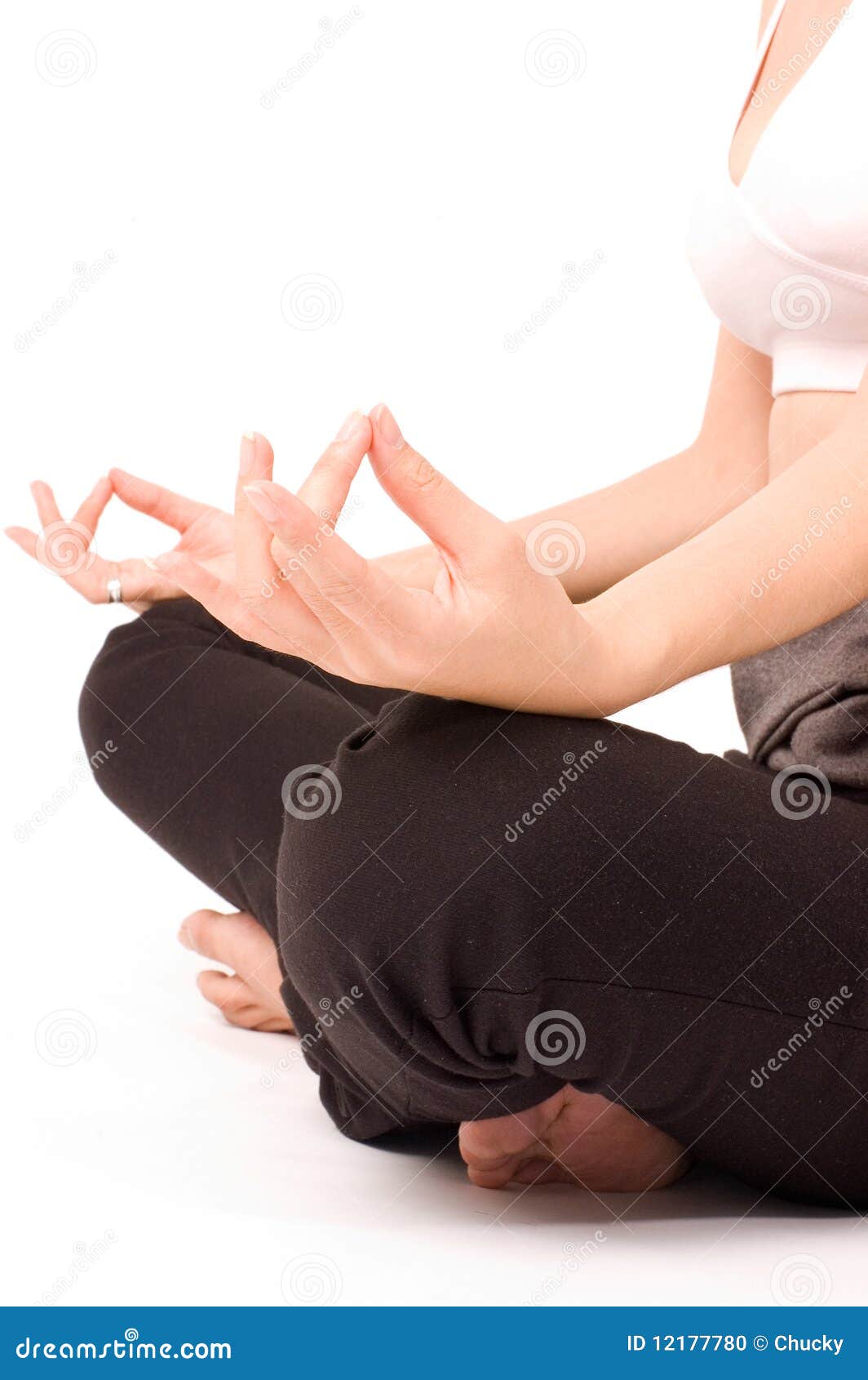 Yoga stock photo. Image of isolate, teaching, teach, hand - 12177780