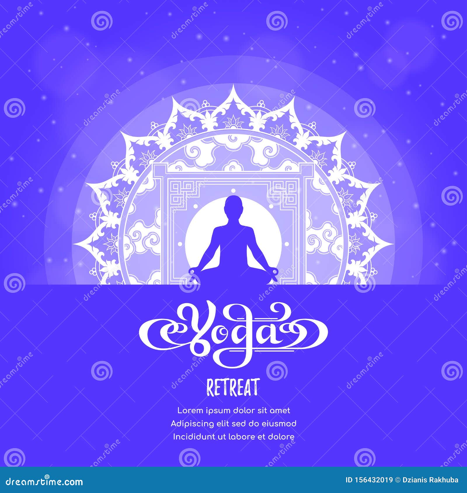 Yoga classes banner stock vector. Illustration of class - 156432019