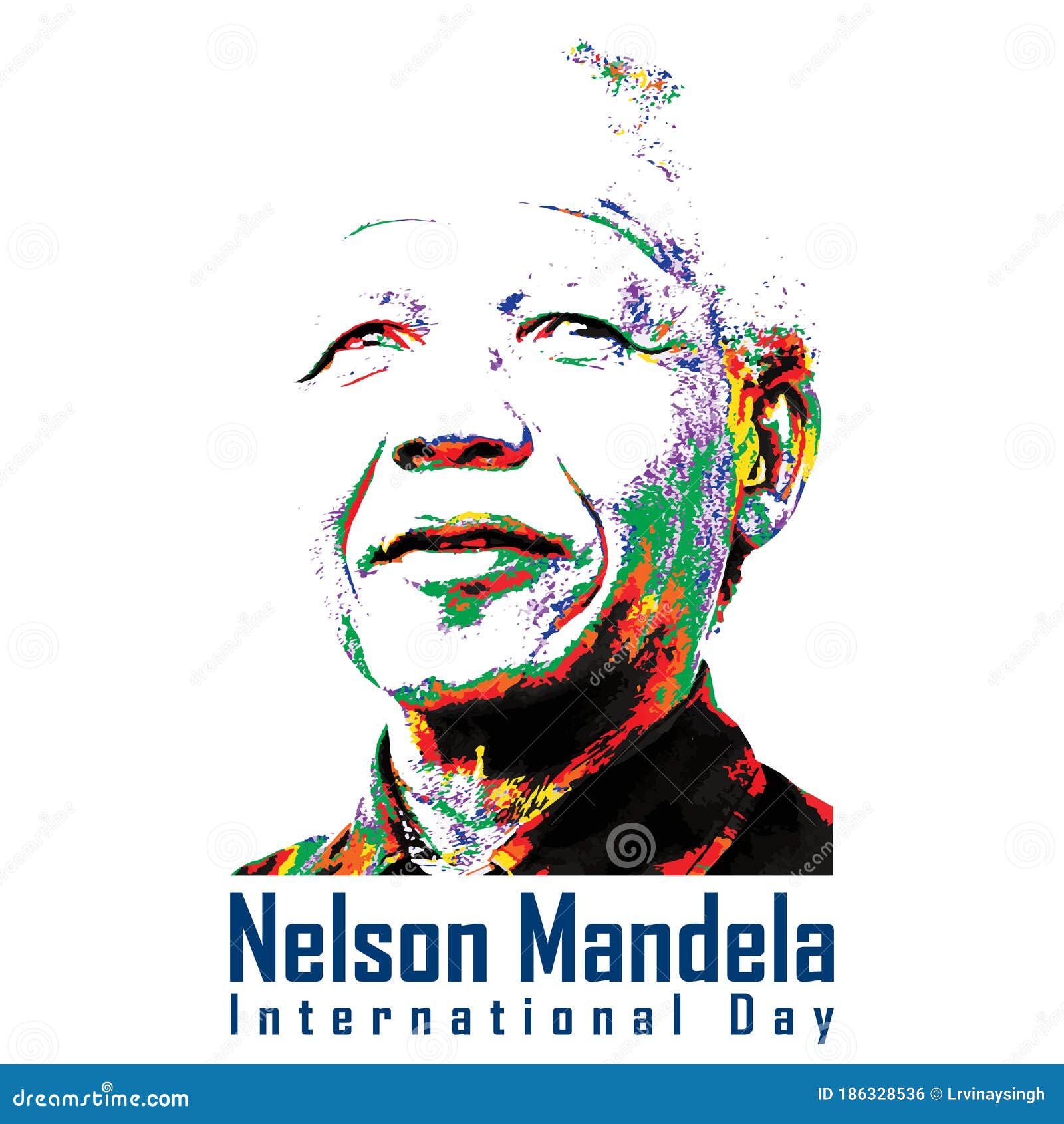 Nelson Mandela Madiba Cartoon Caricature Vector Illustration. September ...