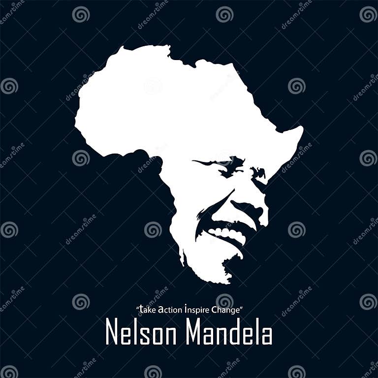 Abstract Paper Cut Style for International Nelson Mandela Day Editorial ...