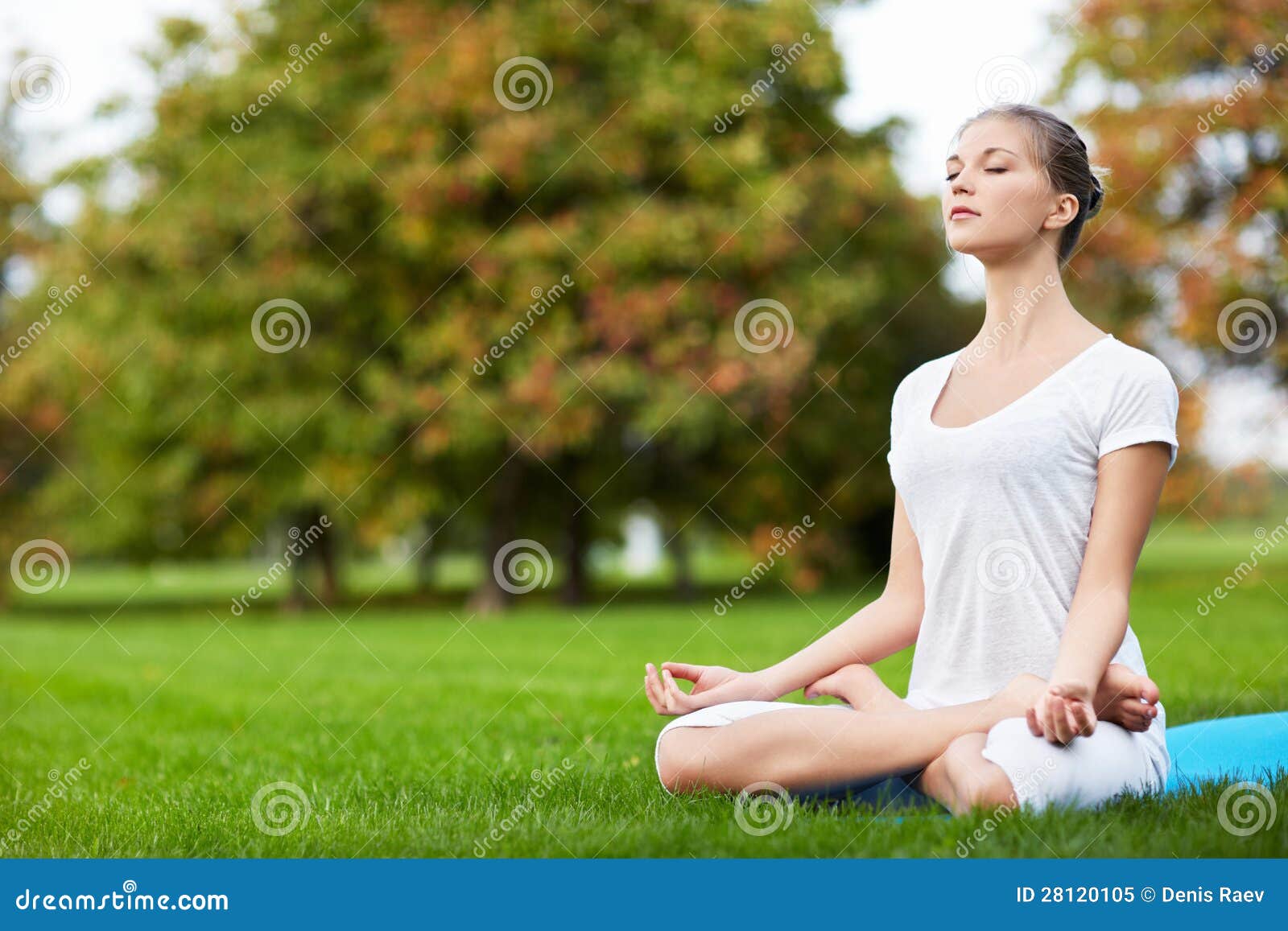 Yoga image stock. Image du caucasien, humain, jeune, personne - 28120105