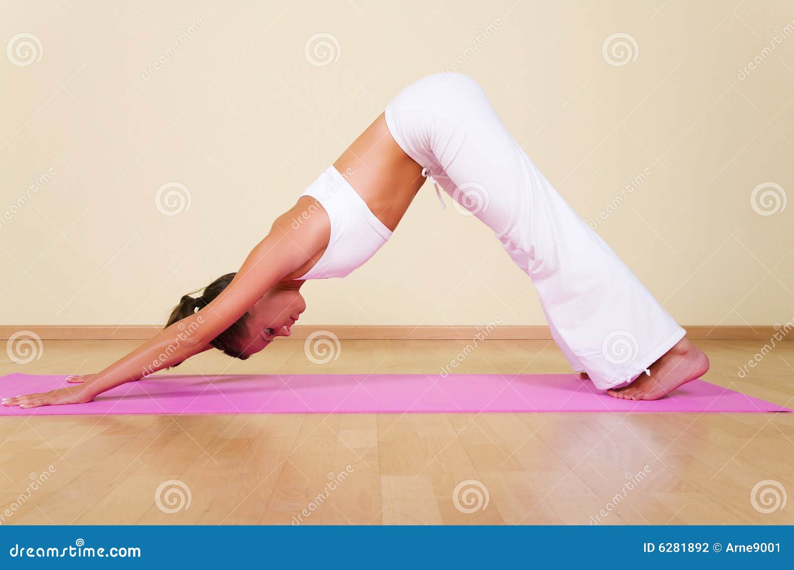 Yoga - Adho Mukha Svanasana Stock Photo - Image of body, exercise: 6281892