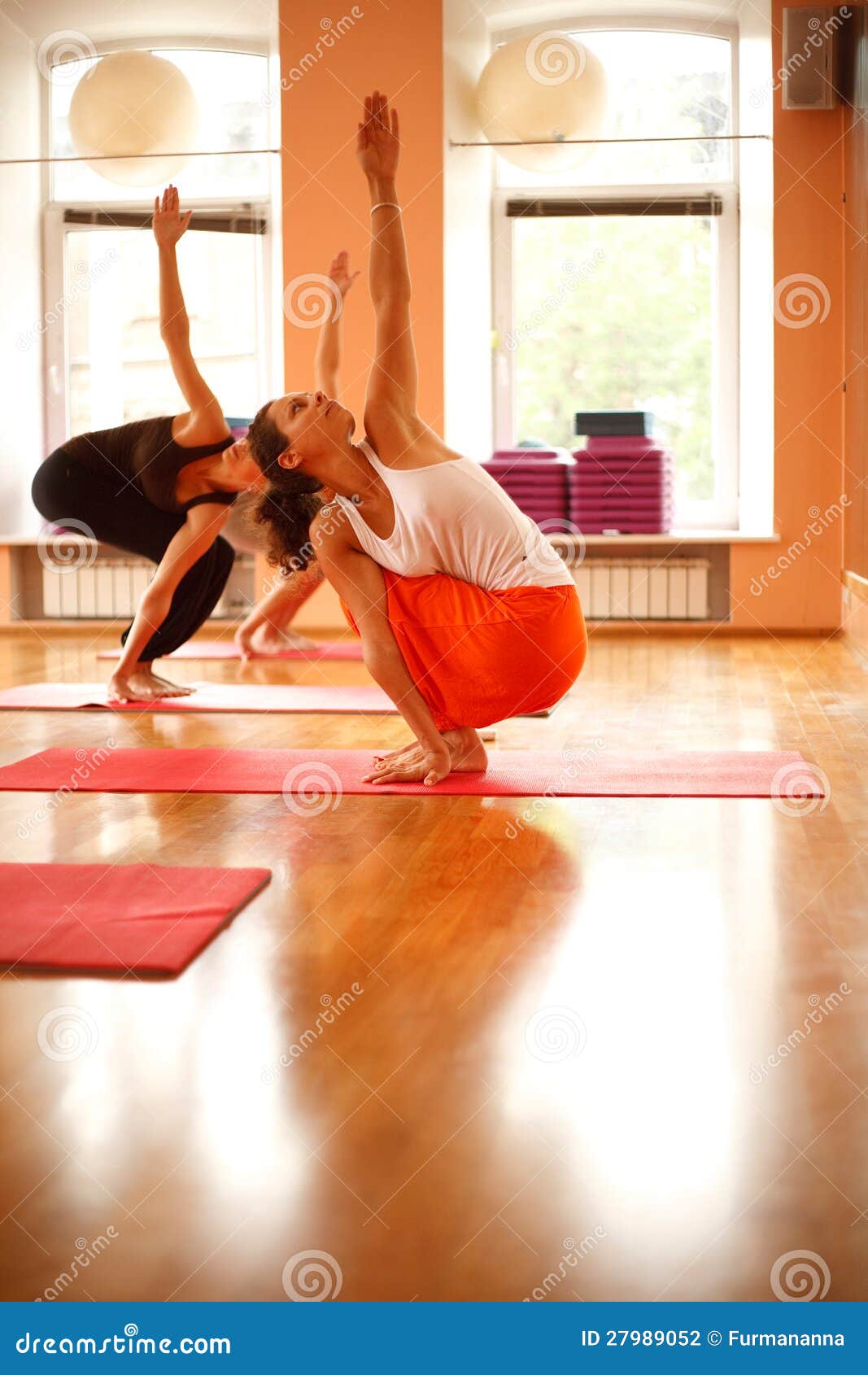 Yoga class stock photo. Image of body, three, togetherness - 27989052