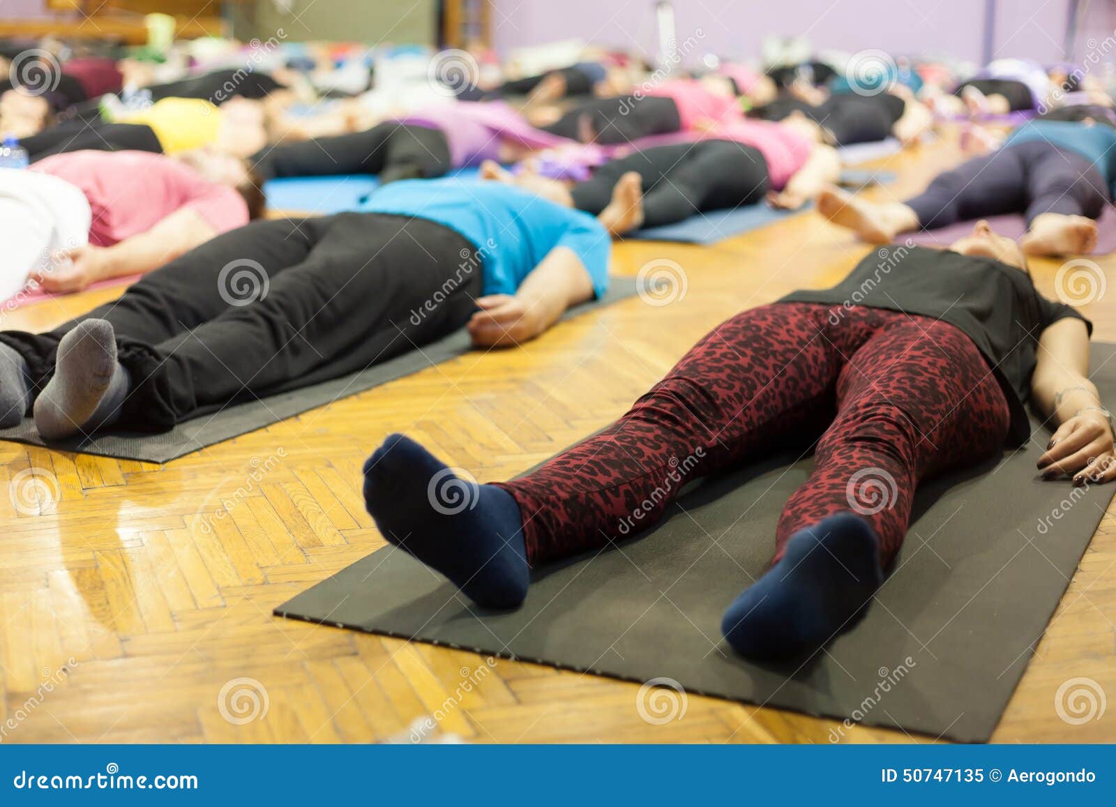 Yoga class stock image. Image of laying, adult, pilates - 50747135