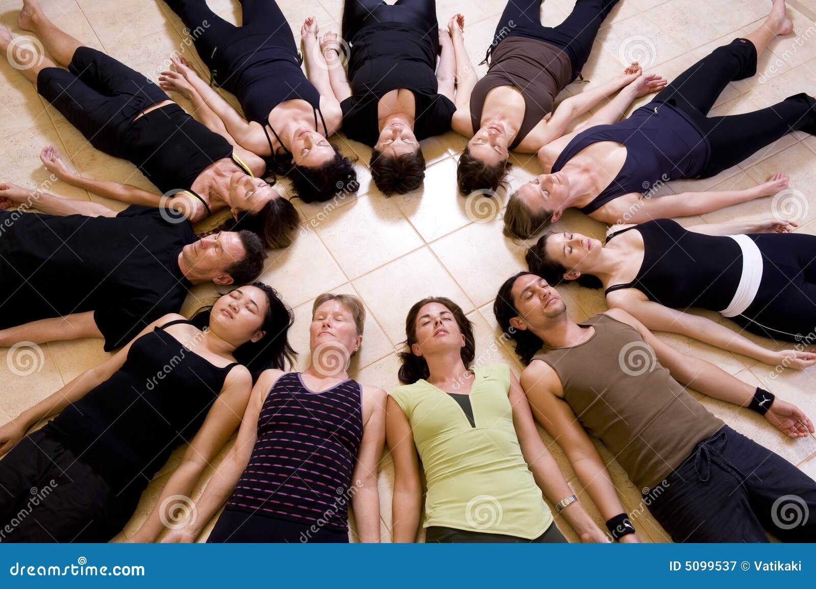 Yoga class relaxing stock image. Image of asana, group - 5099537