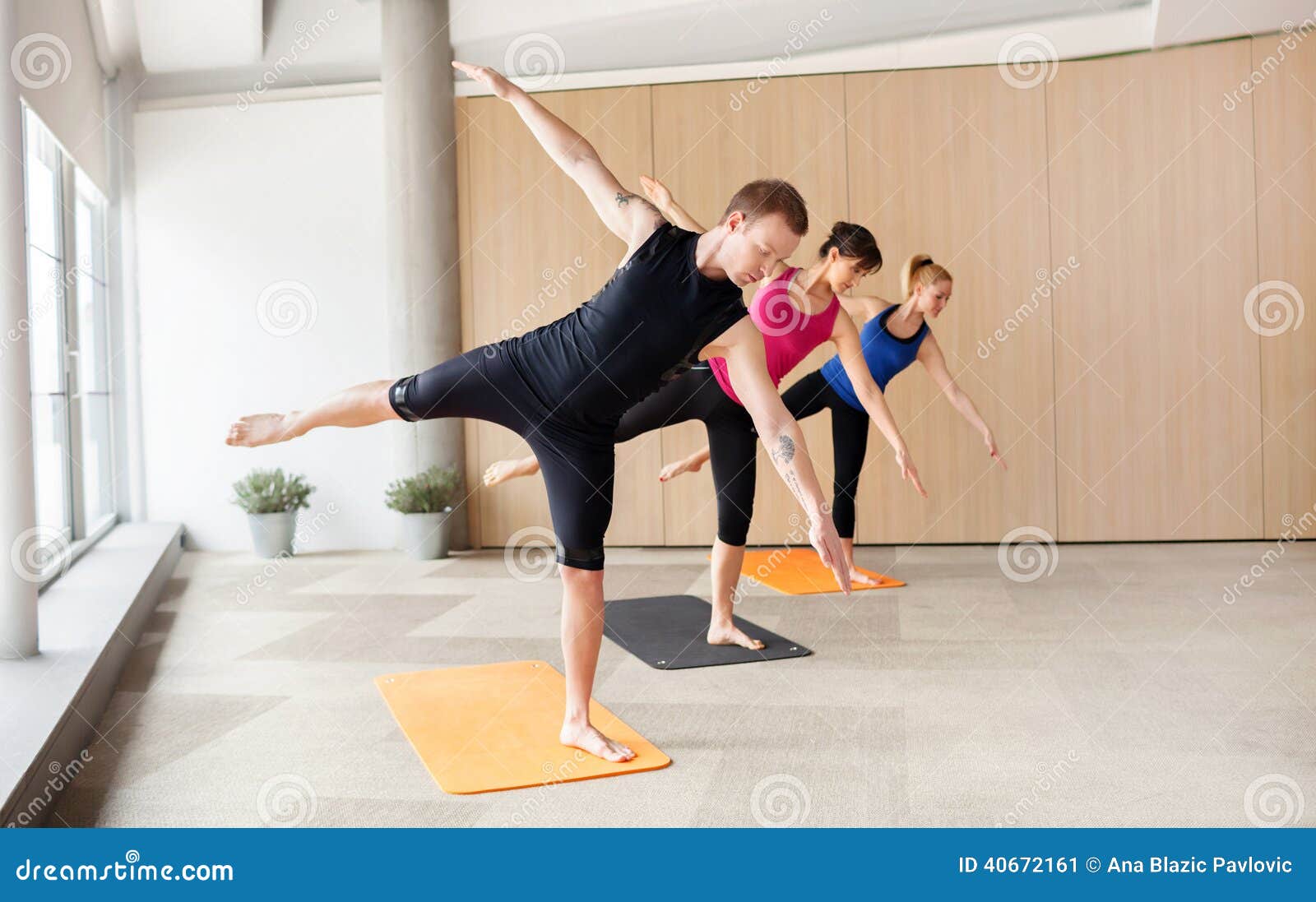 Yoga class stock image. Image of flexibility, body, relaxation - 40672161