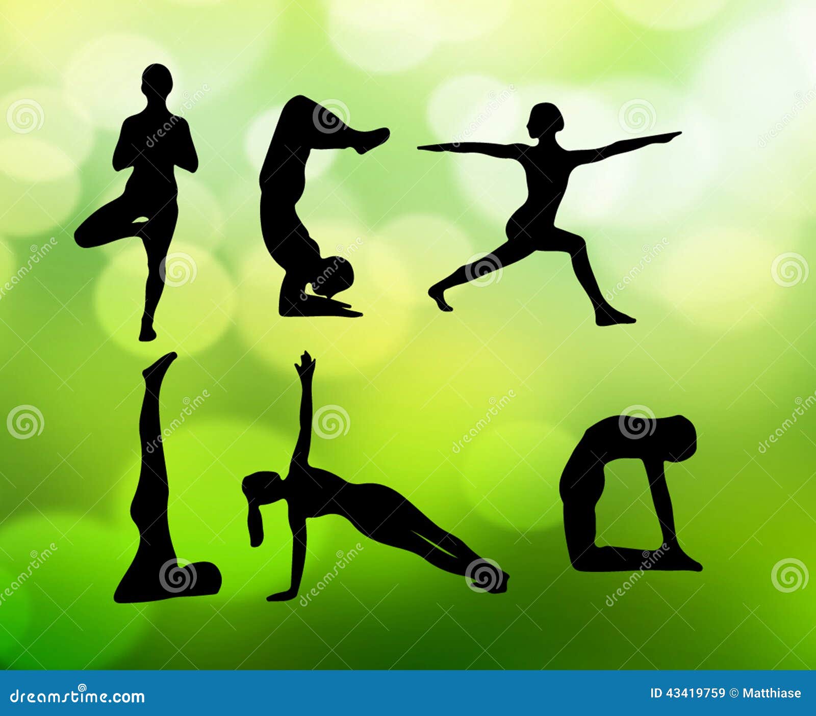 Yoga collage vector stock illustration. Illustration of abdominal ...