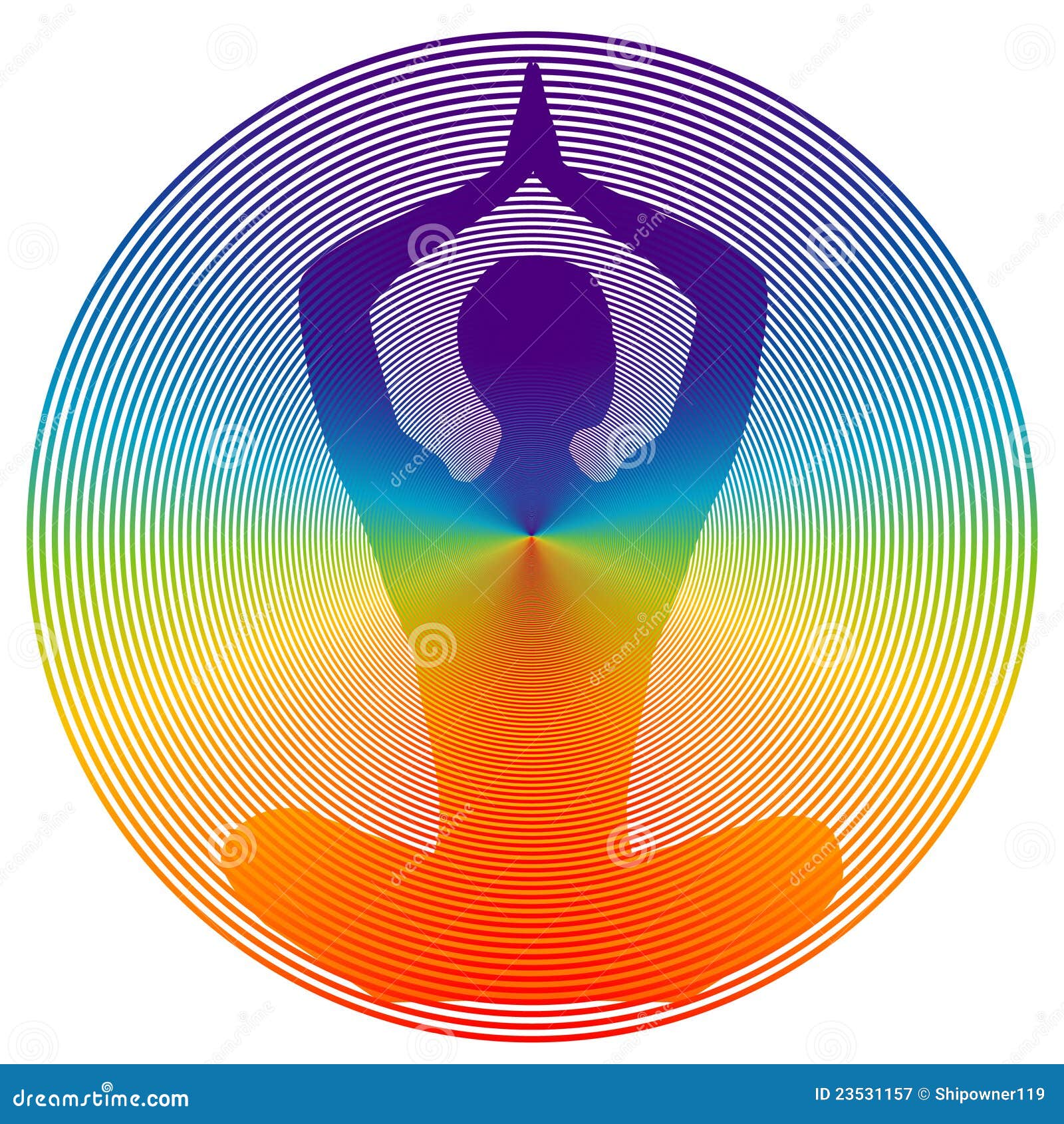 Yoga color stock vector. Illustration of health, person - 23531157