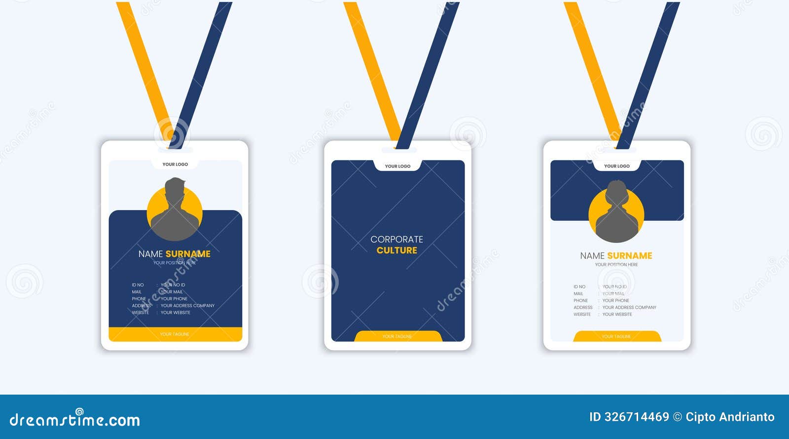 Modern and Clean Business Id Card Template. Professional Id Card Design ...