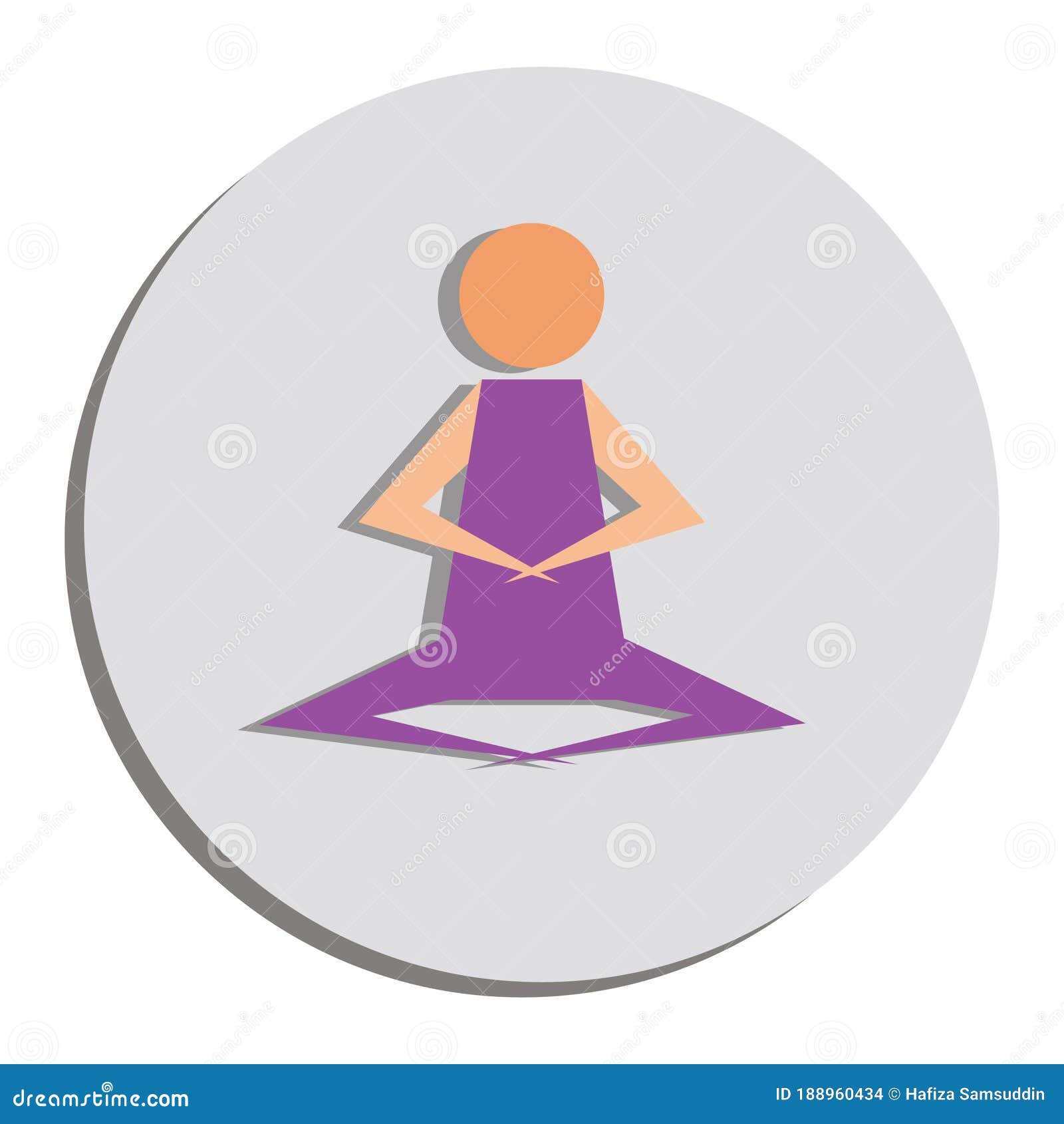 Yoga Easy Pose Cartoon Vector Illustration Monochrome | CartoonDealer ...