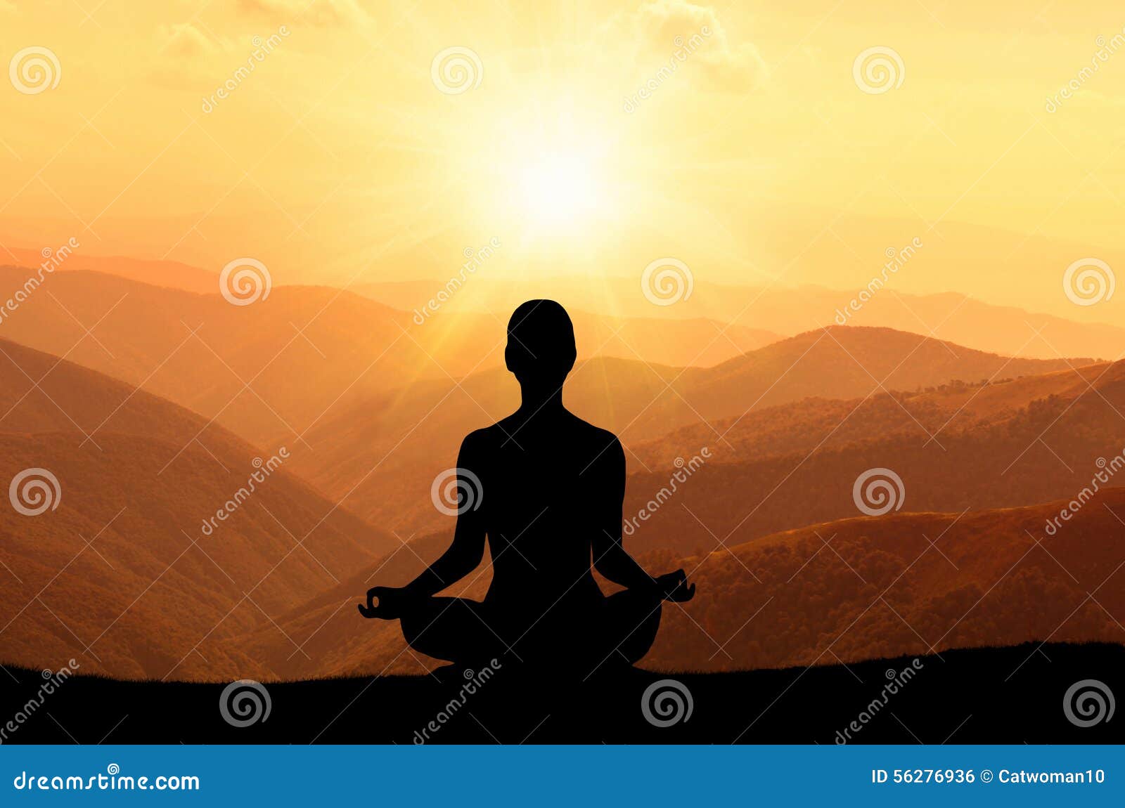 Yoga En Meditatie Stock Foto Image Of Geschiktheid Mediteren 56276936