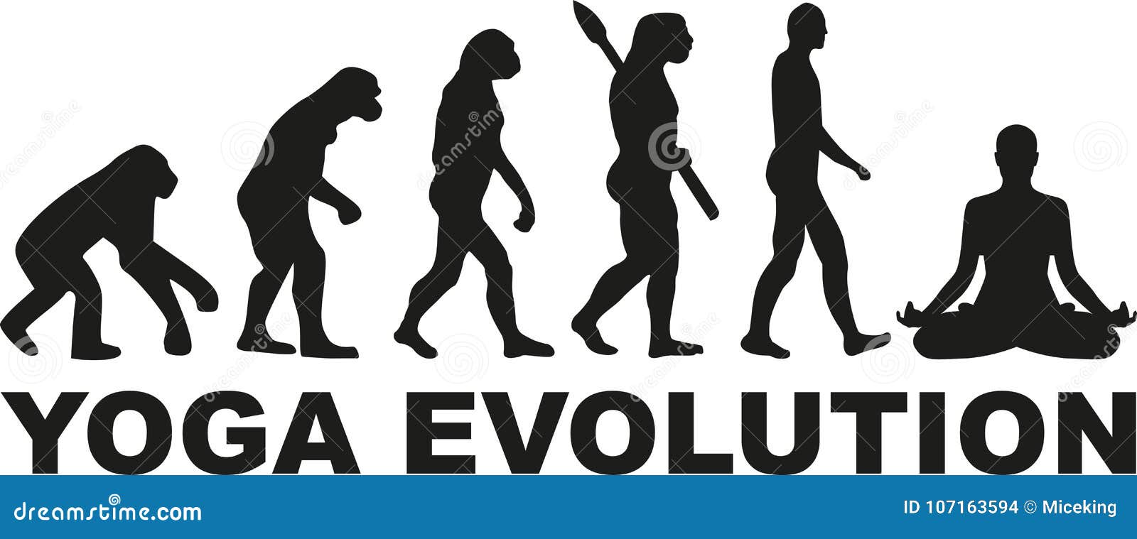 Yoga evolution vector stock vector. Illustration of balance - 107163594