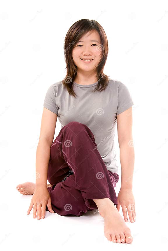 Yoga excise stock image. Image of fresh, charming, gymnastics - 13005205