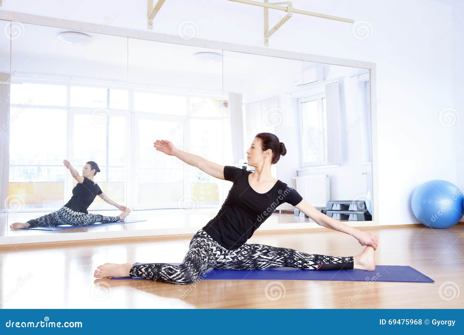 Yoga instructor portrait stock photo. Image of instructor - 69475968